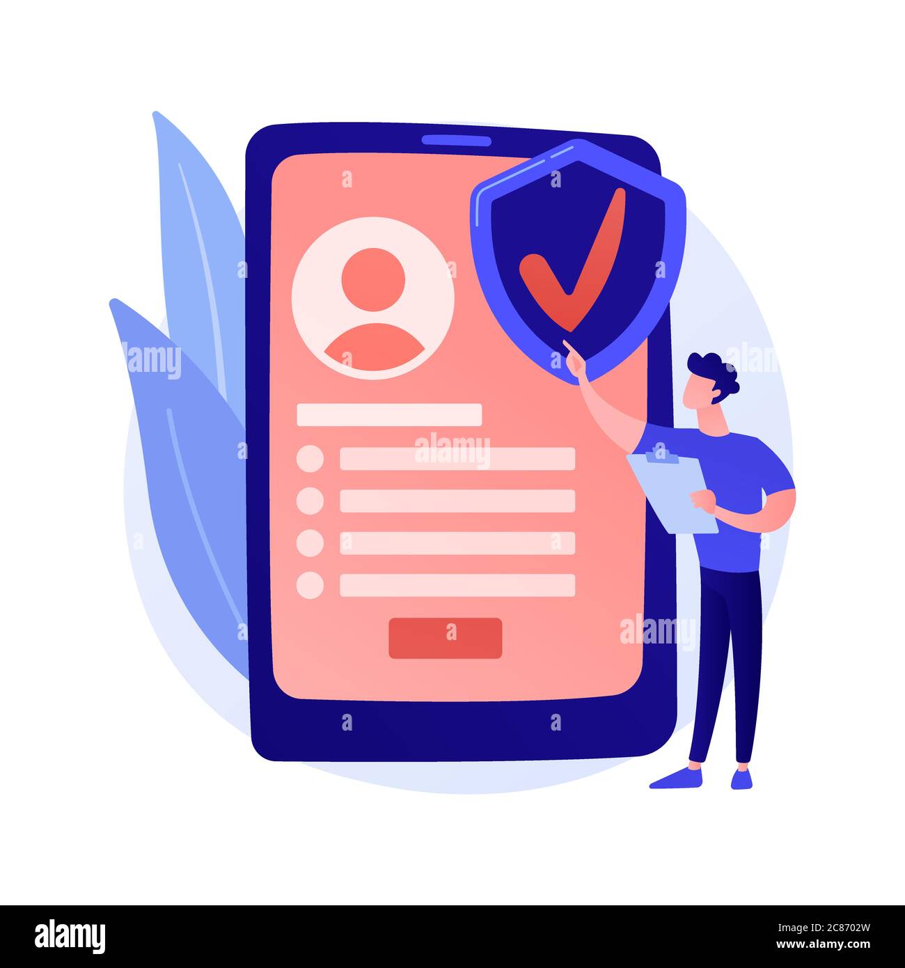 Insurance mobile app Cut Out Stock Images & Pictures - Alamy