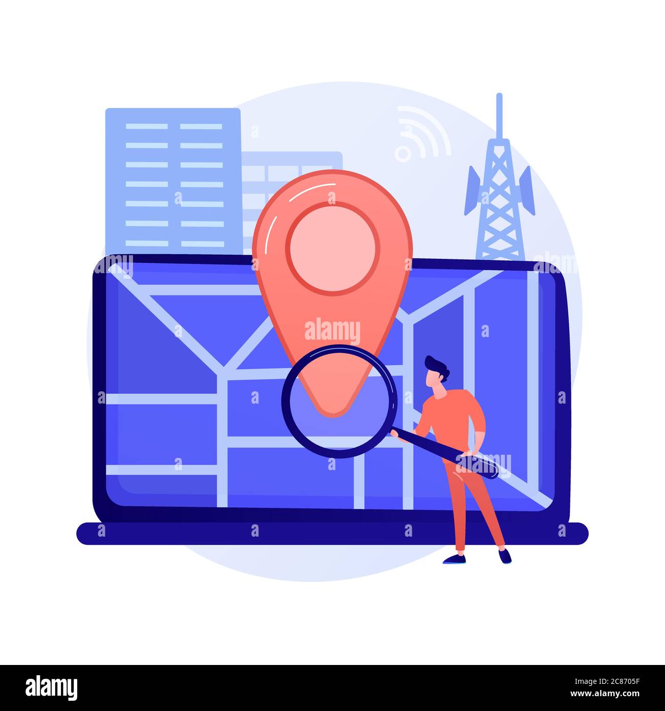 Location based advertisement vector concept metaphor Stock Vector Image ...