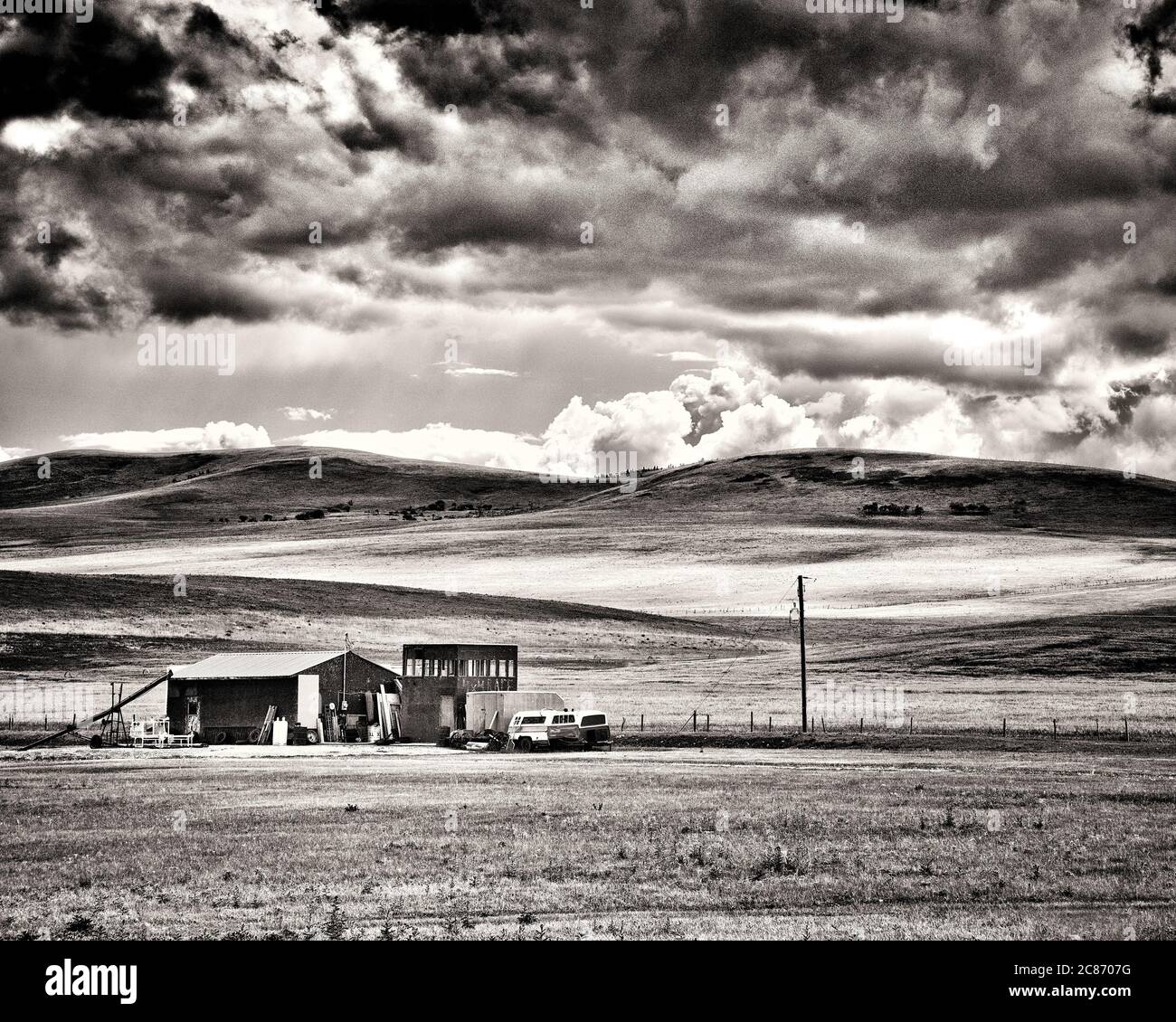Rural Ranch and Landscape, Nanton, Alberta, Canada Stock Photo - Alamy