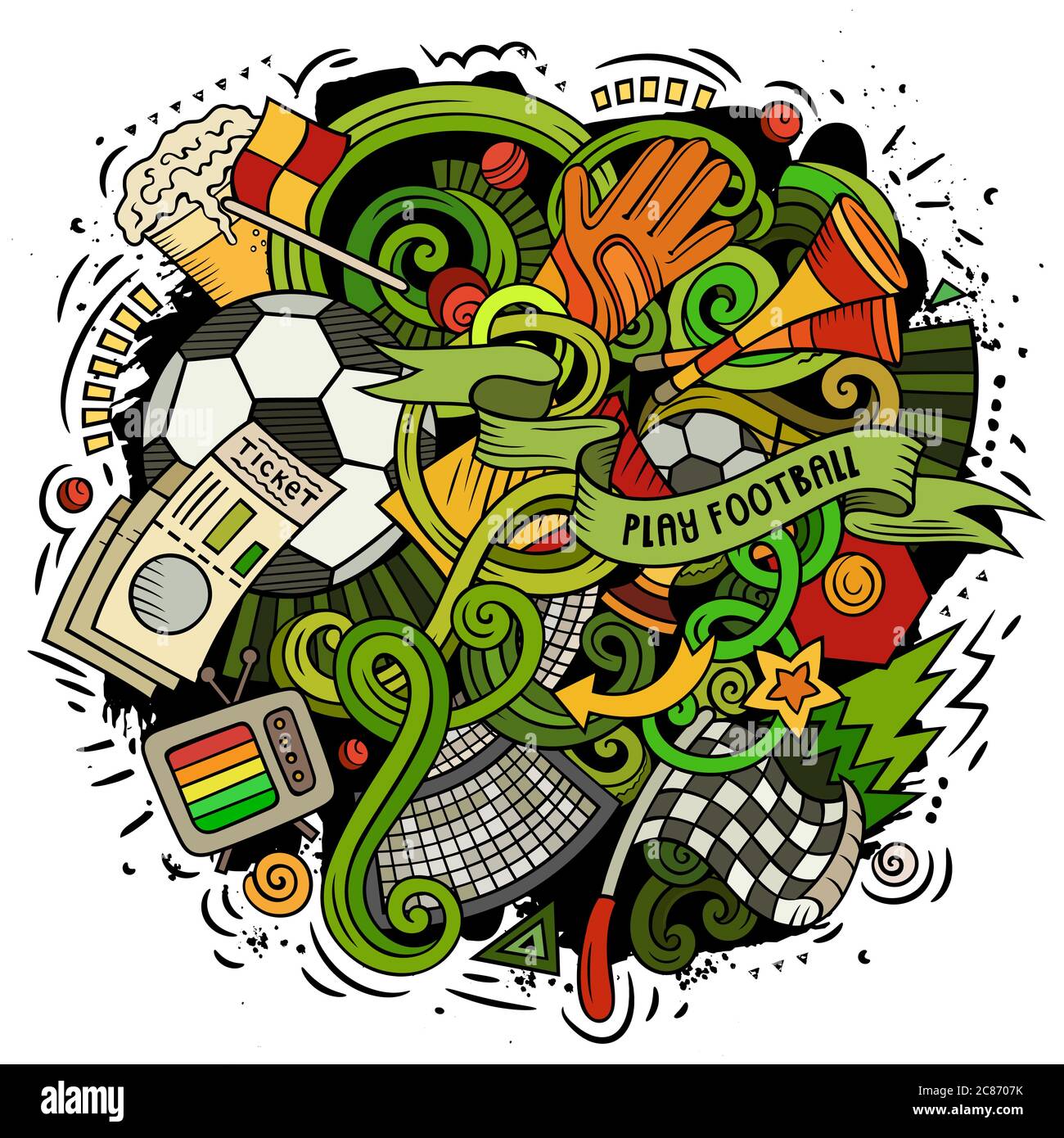 Football collage element hi-res stock photography and images - Alamy