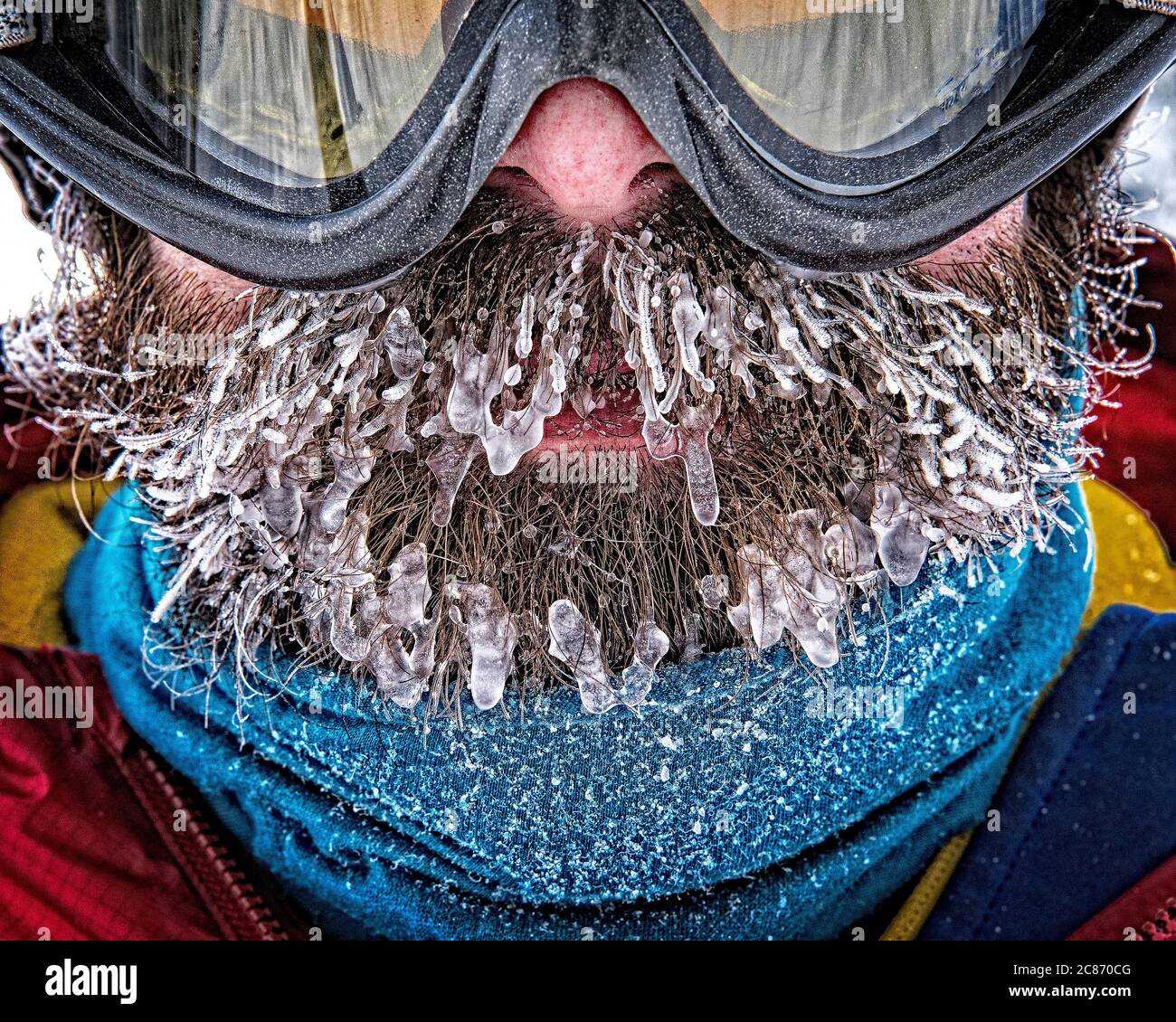 Beard icicles hi-res stock photography and images - Alamy