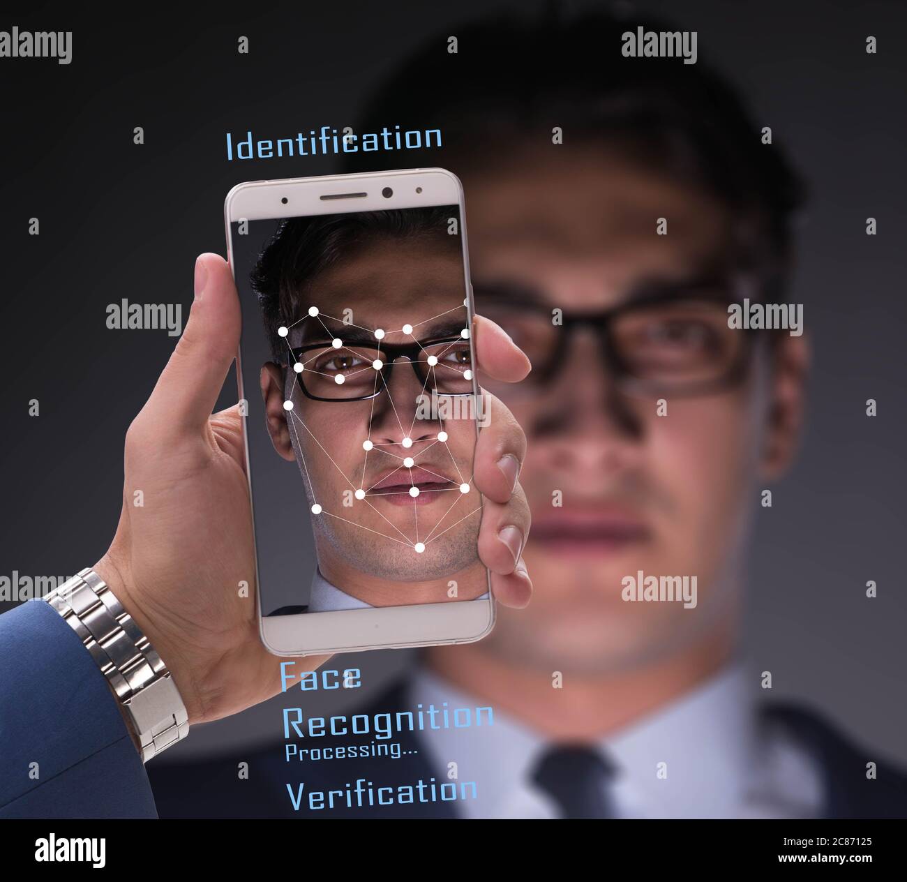 The concept of face recognition software and hardware Stock Photo - Alamy