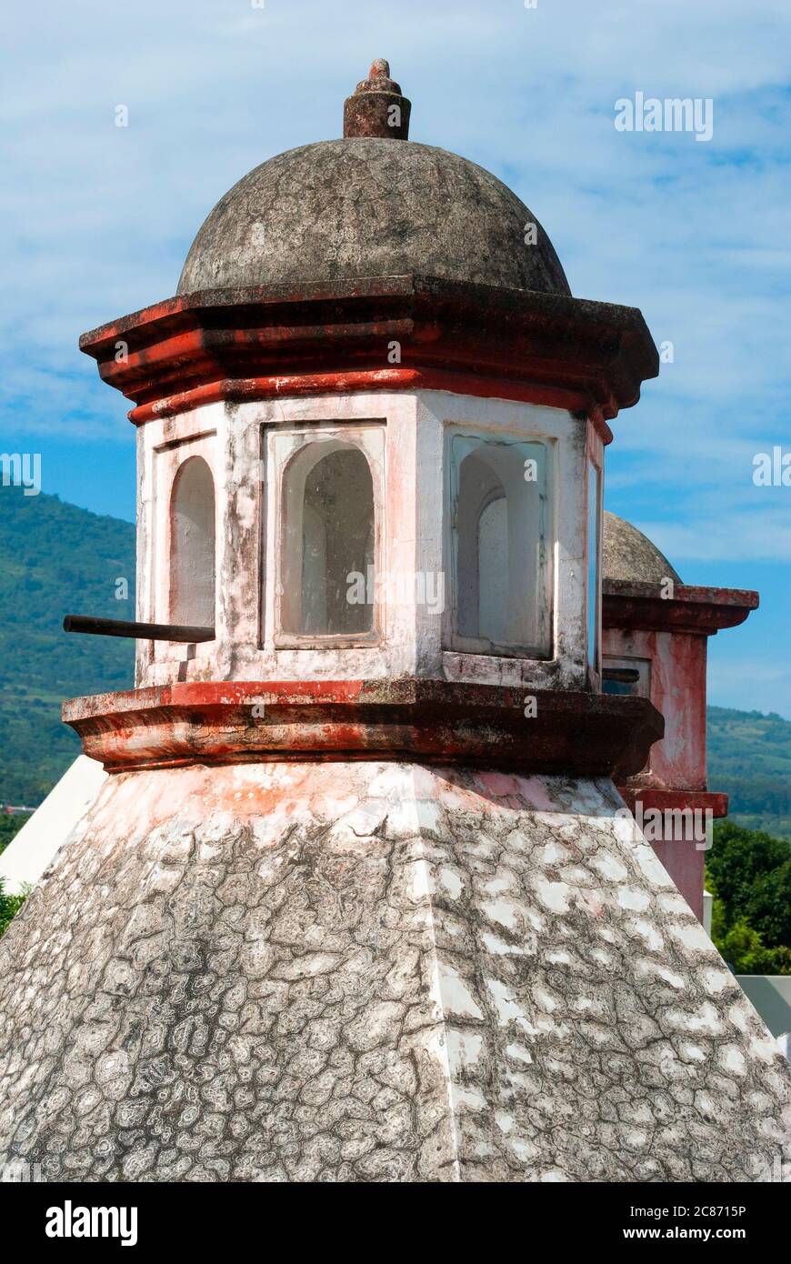 Dome in colonial house in Antigua Guatemala, Hispanic architecture ...