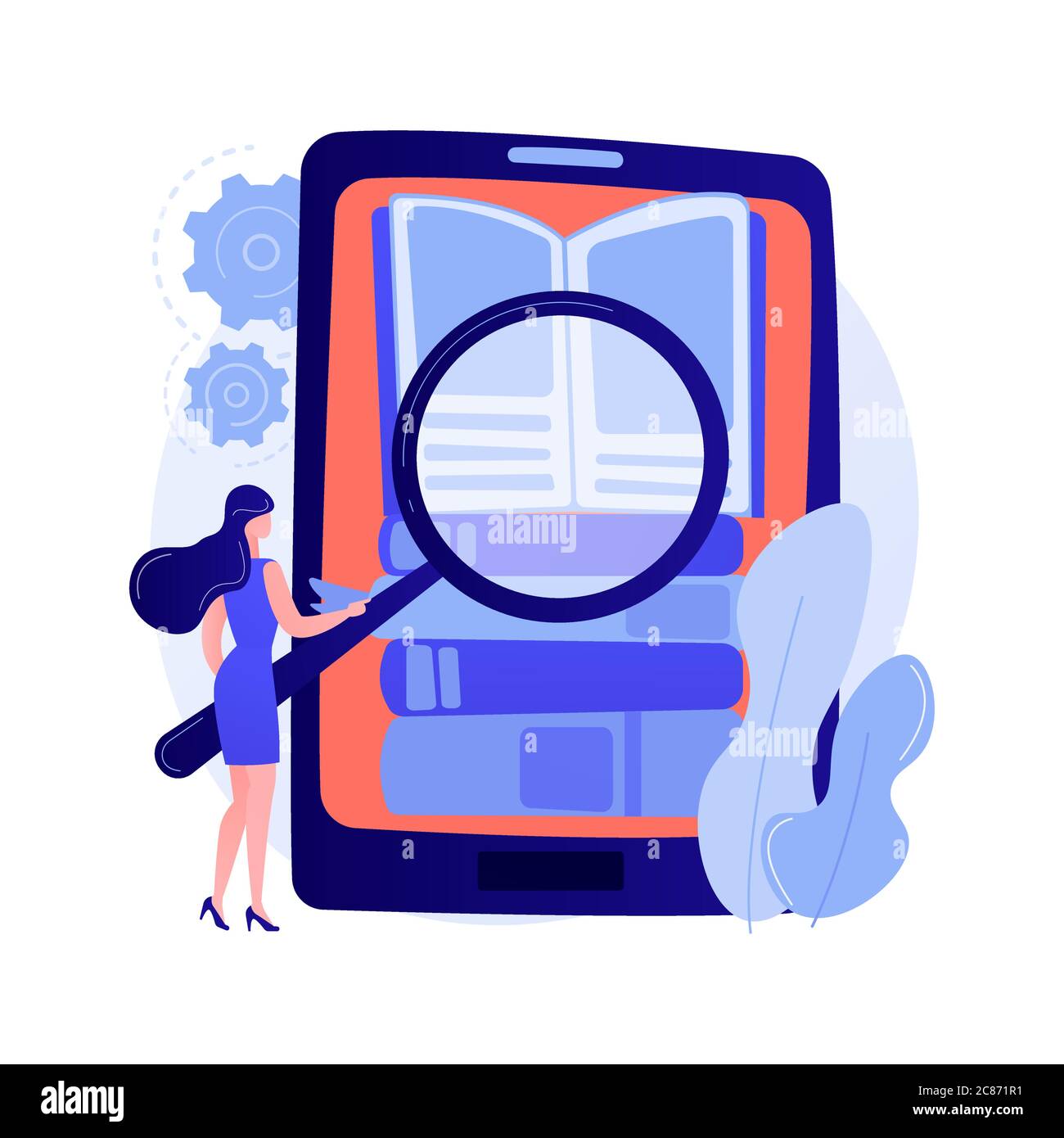 Ebooks collection vector concept metaphor Stock Vector Image & Art - Alamy