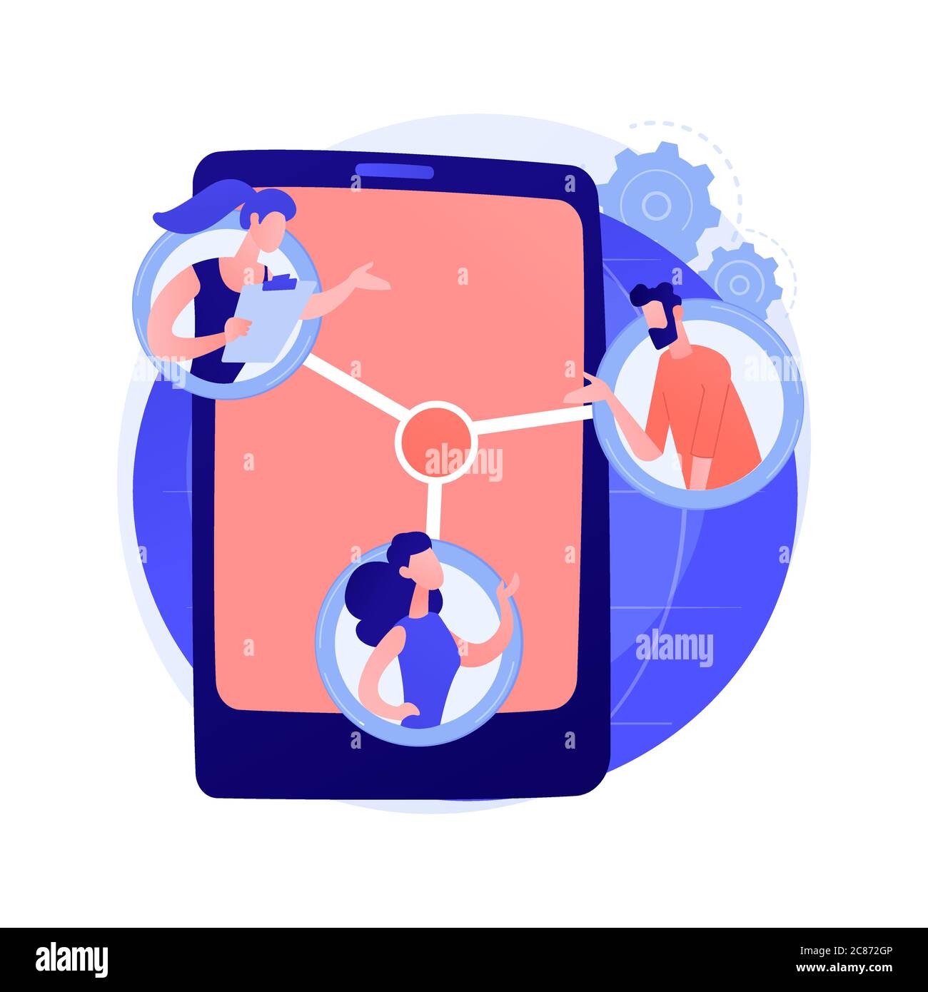 Mobile collaboration vector concept metaphor Stock Vector Image & Art ...