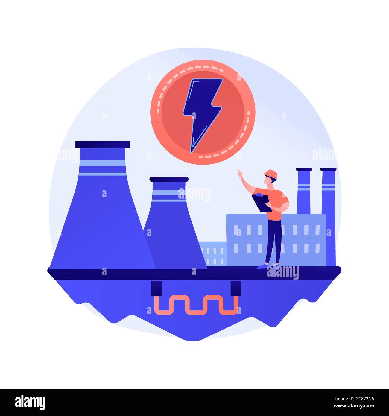 Electric Power Plant Icon