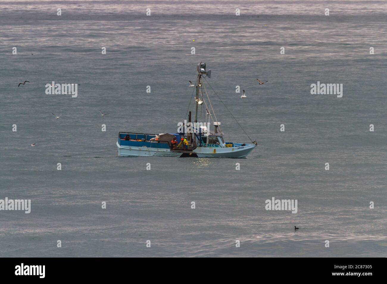 Nesika Beach, Oregon / USA - February 28 2020: The Aries, a small ...