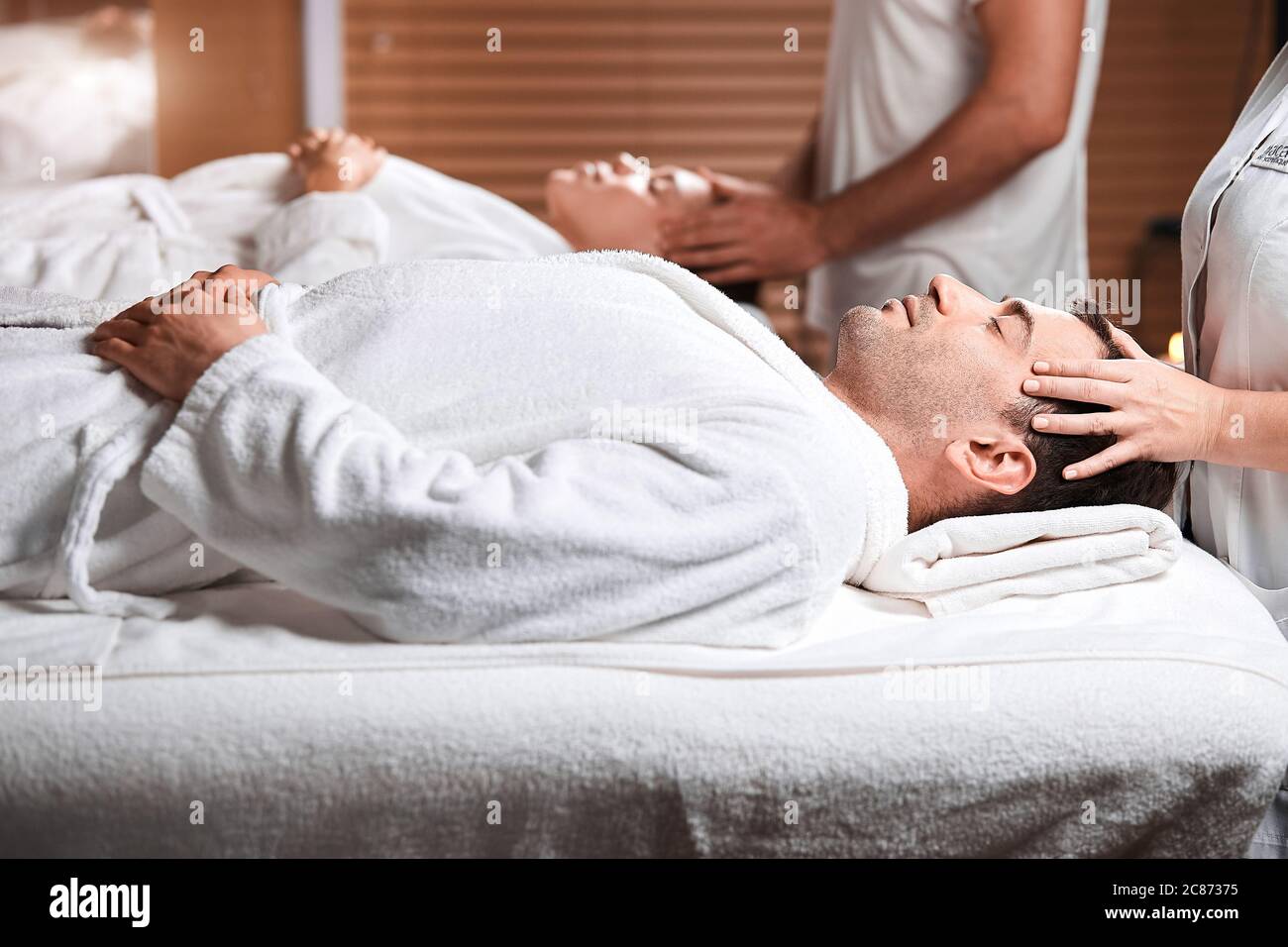 Treating themselves hi-res stock photography and images - Alamy