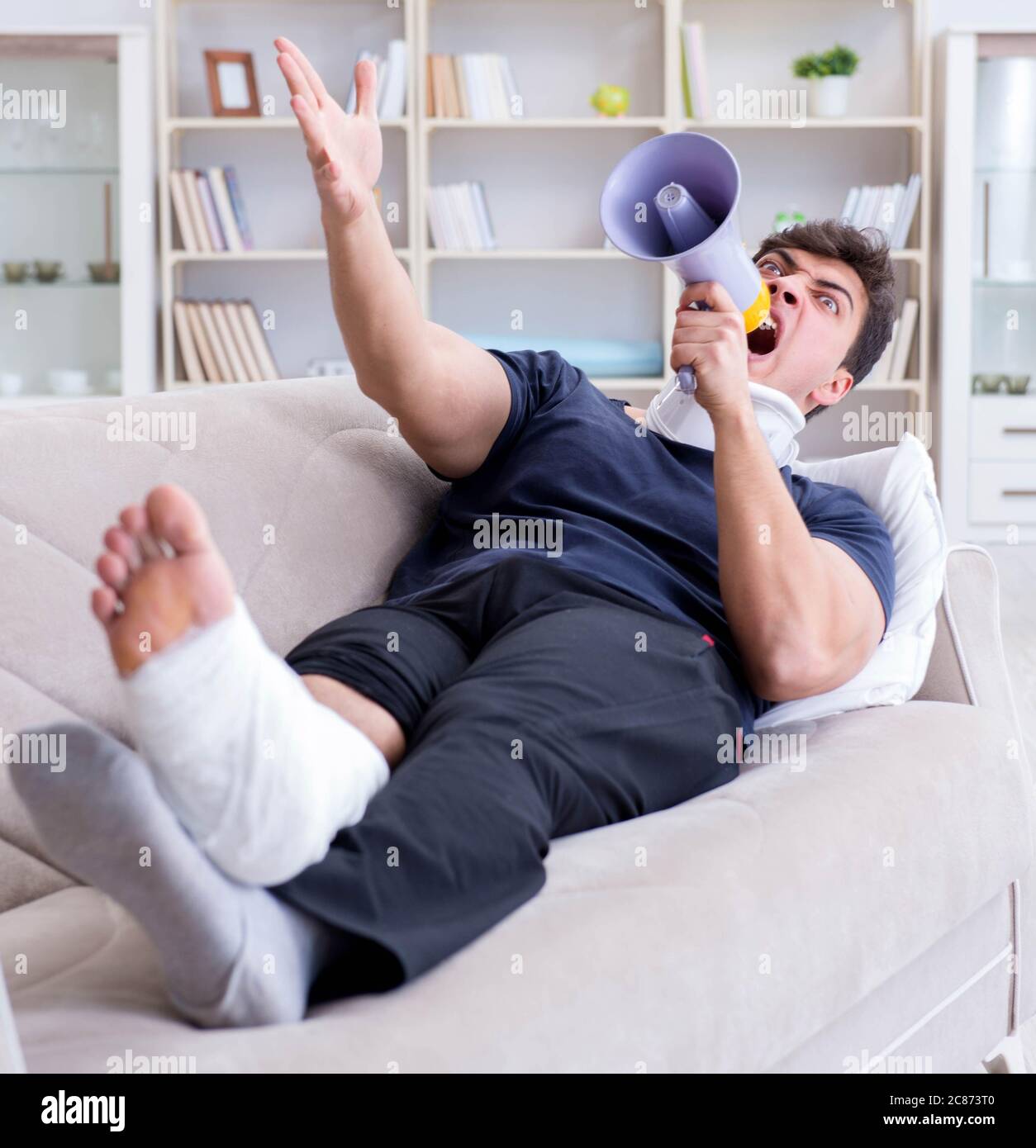 Man yelling in car hi-res stock photography and images - Alamy