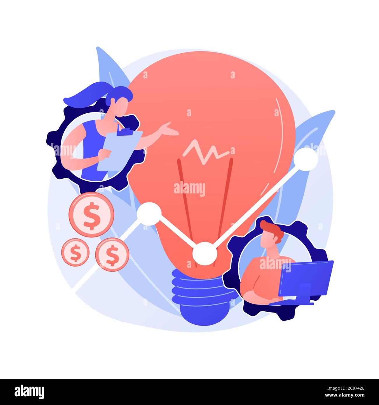 Future forecasting metaphor Stock Vector Images - Alamy