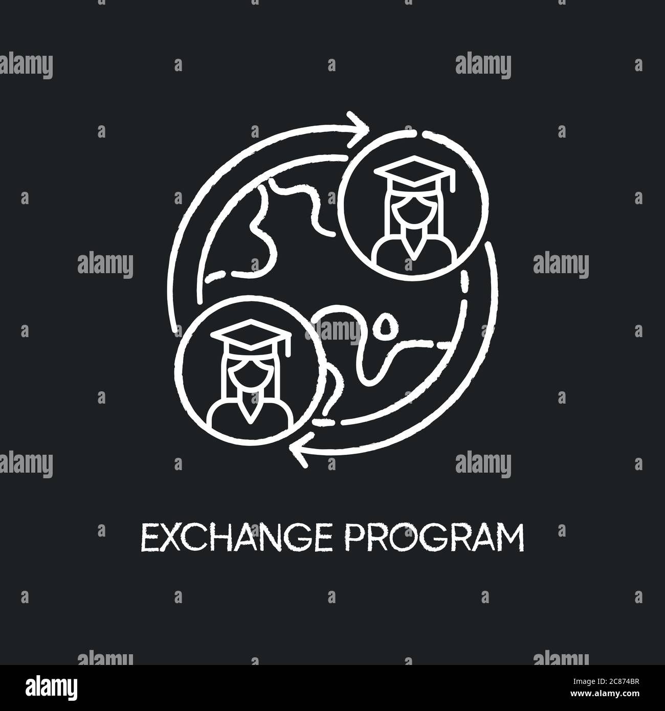 Studying abroad university students Stock Vector Images - Alamy