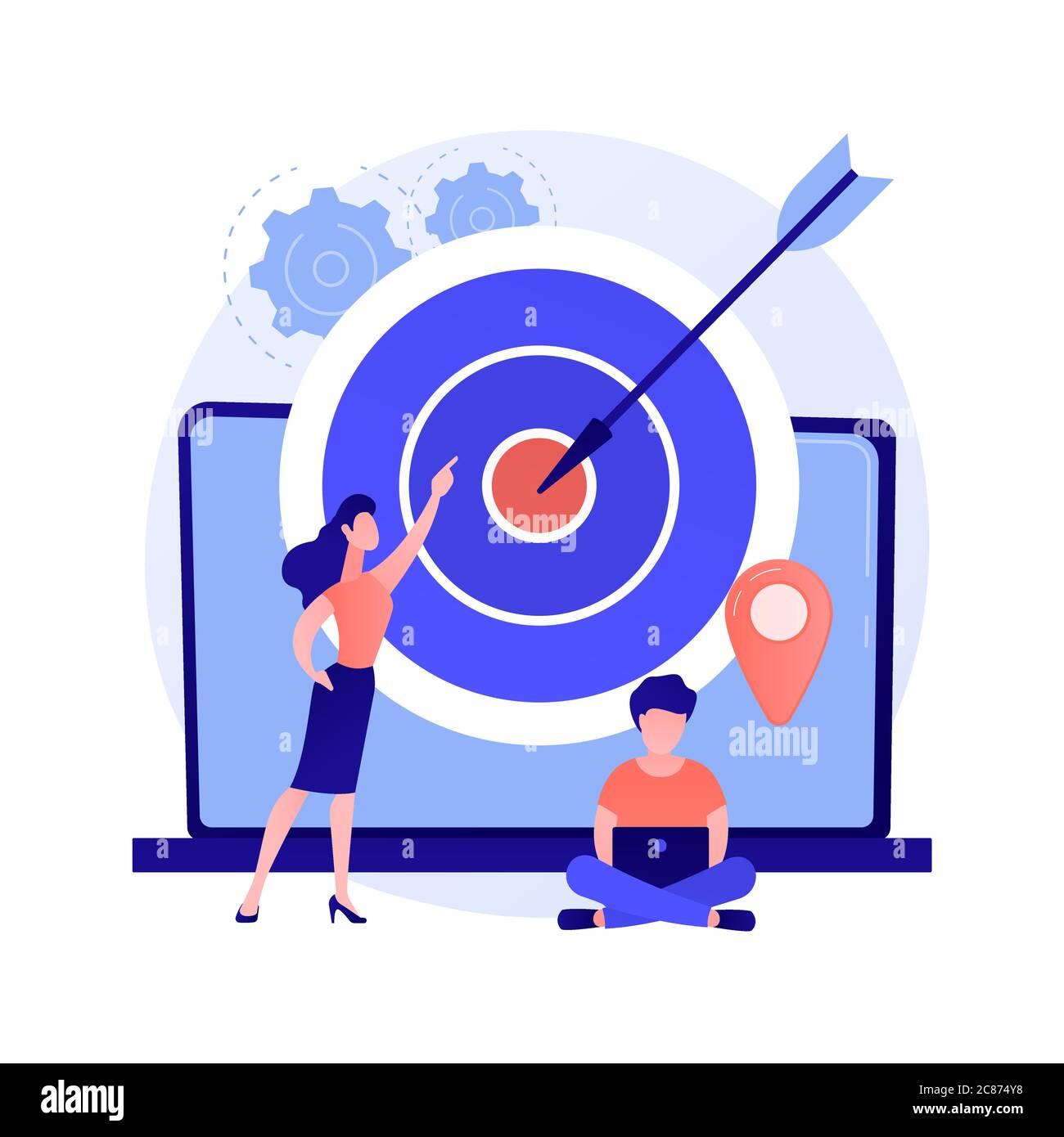 Target audience vector concept metaphor Stock Vector Image & Art - Alamy