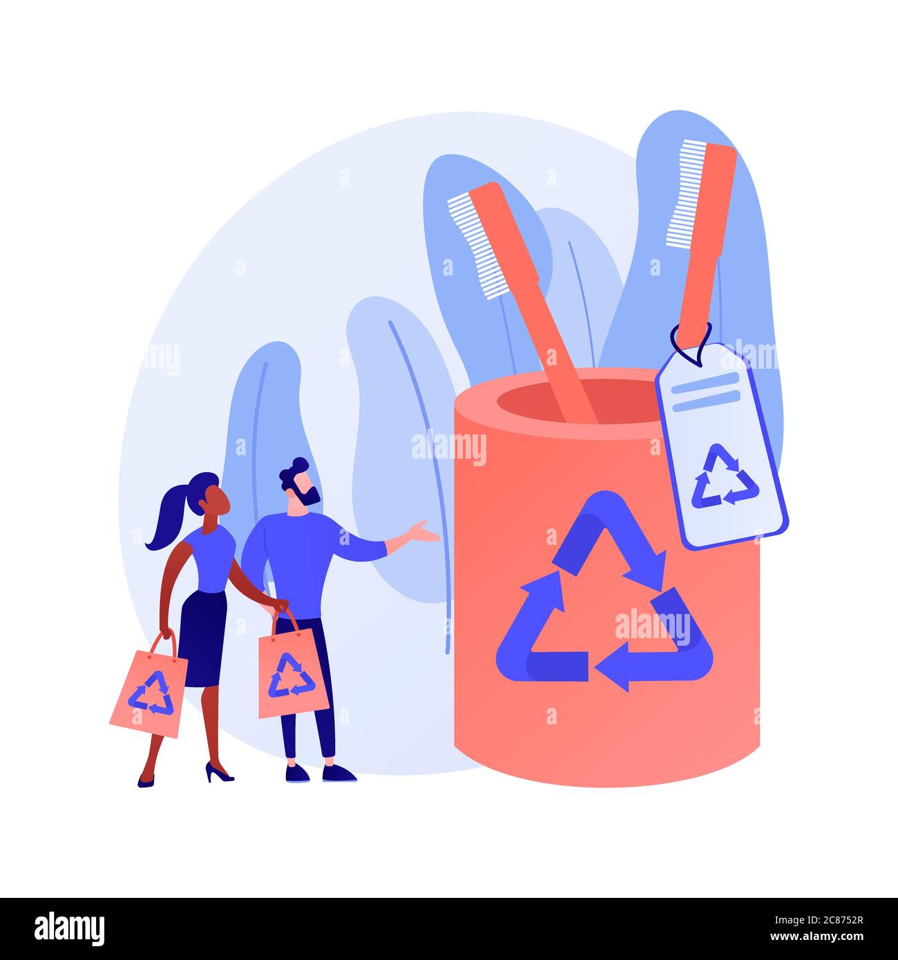 Plastic free personal care Stock Vector Images - Alamy