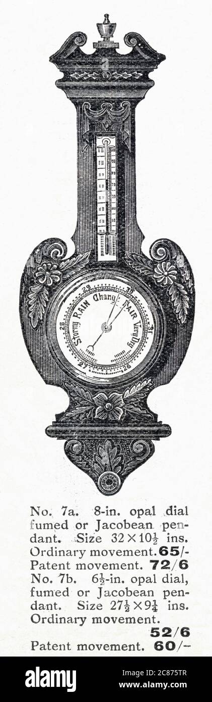 A decorative aneroid barometer Stock Photo - Alamy