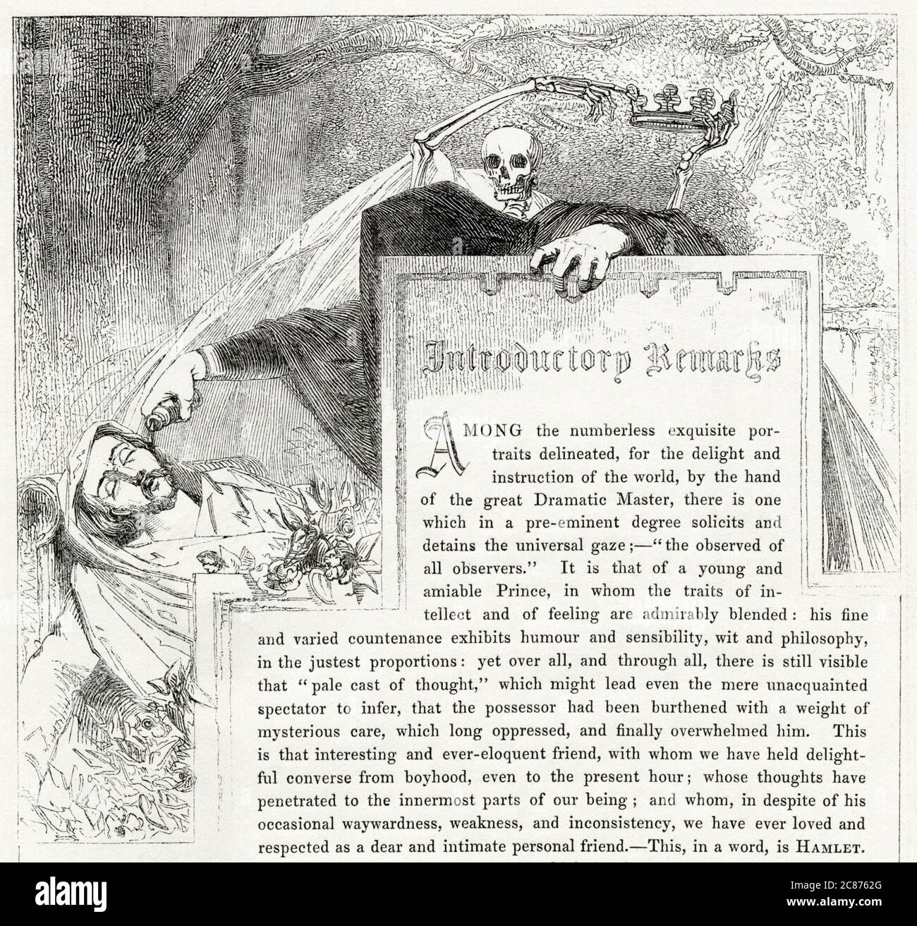 Illustration by Kenny Meadows to Hamlet, Prince of Denmark, by William ...