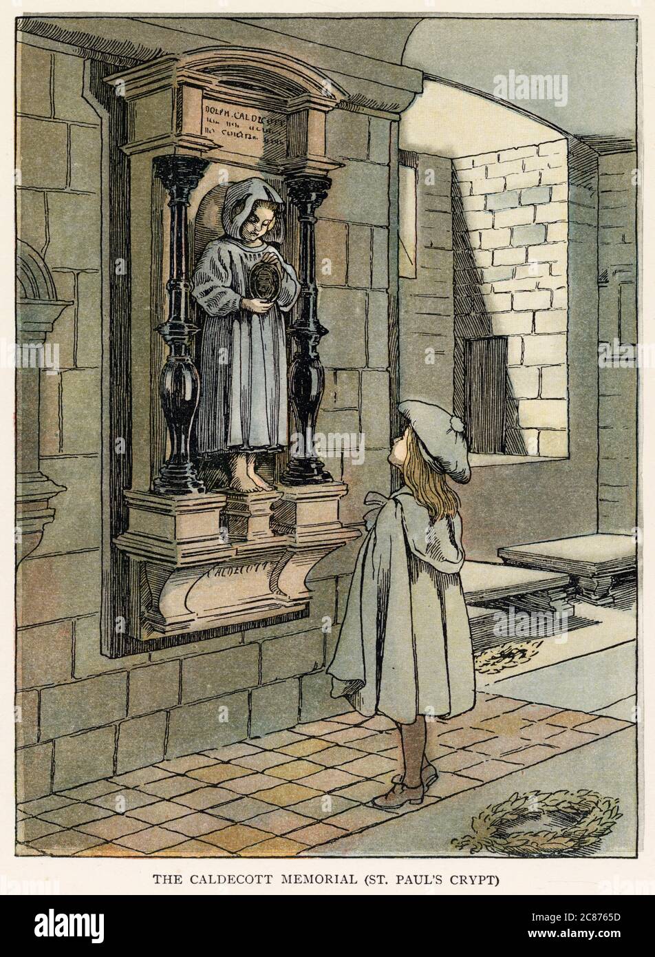 Caldecott Memorial, St Paul's Cathedral Crypt, London Stock Photo - Alamy