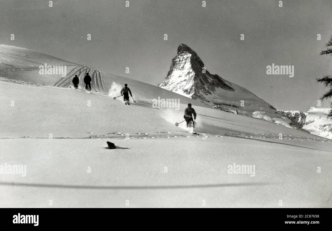 Matterhorn history zermatt hi-res stock photography and images - Alamy