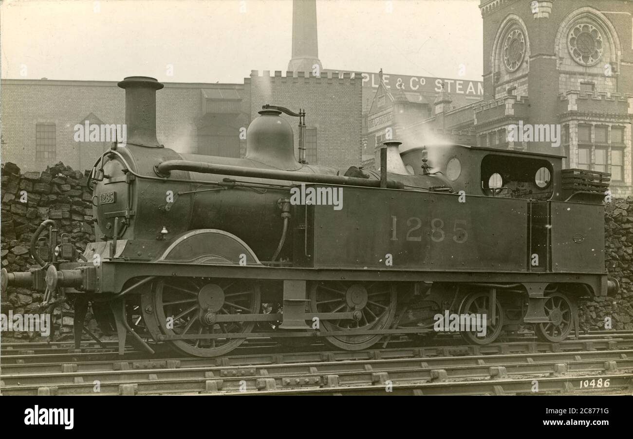 Steam Locomotive 0-4-0 1285, Carkers Lane - Showing the Factories of ...