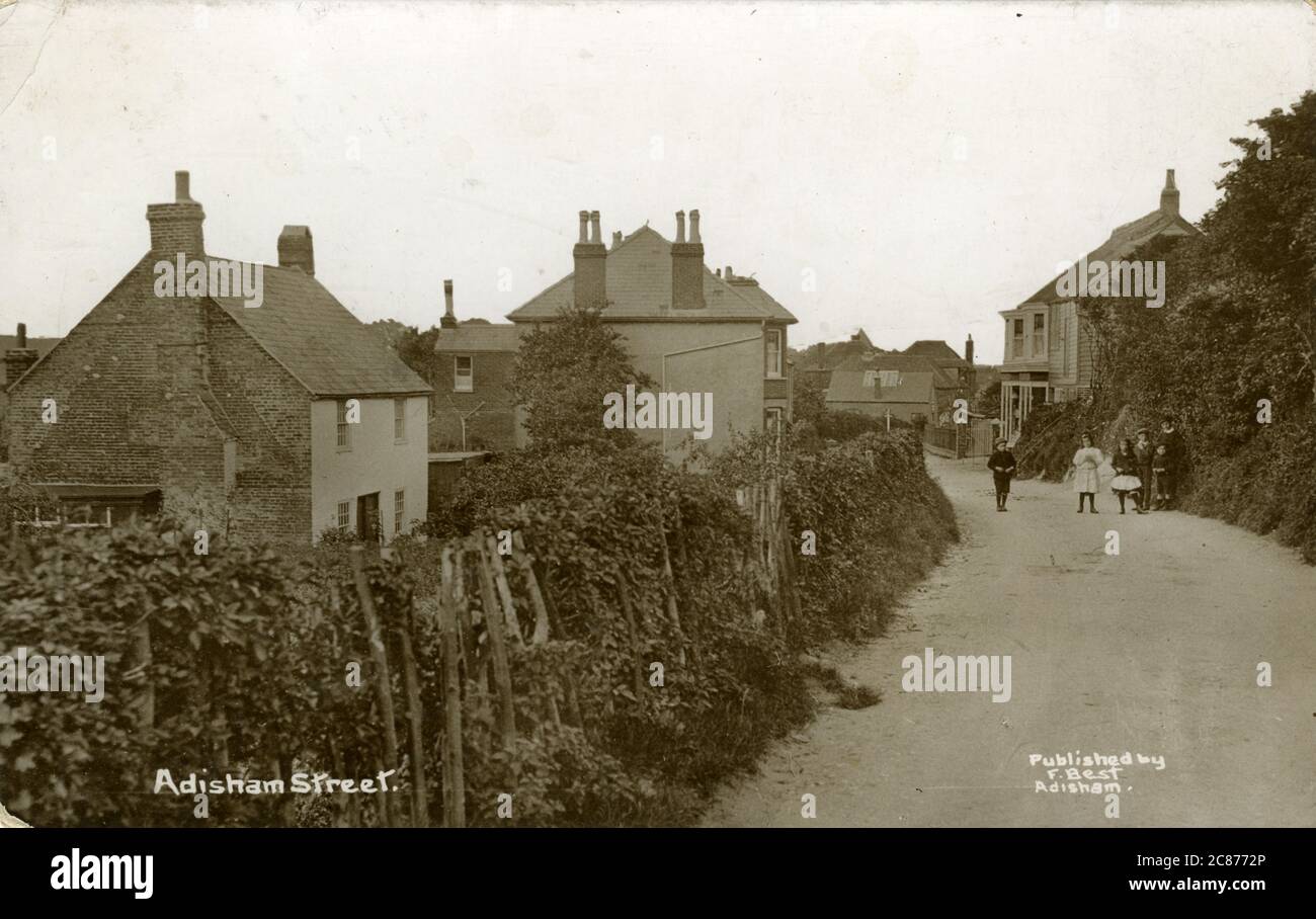 The Street, Adisham, Canterbury, Aylesham, Kent, England Stock Photo ...
