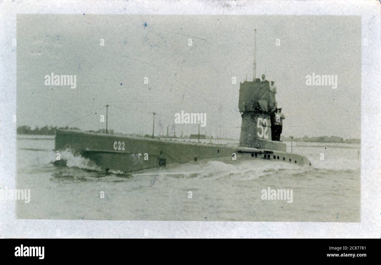C-Class Submarine C22 , Devonport, Plymouth, Devon, England Stock Photo ...