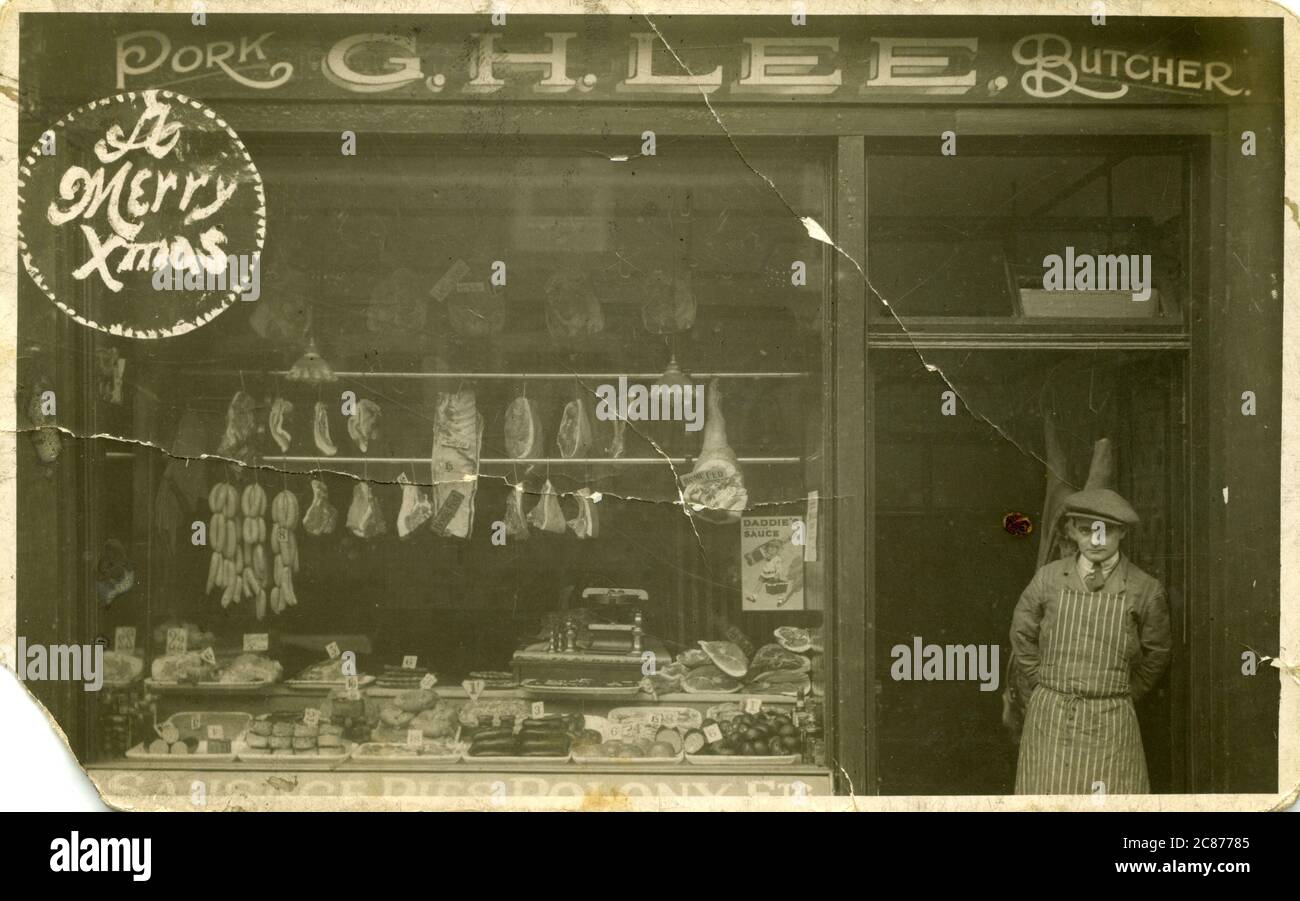 1910s butcher hi-res stock photography and images - Alamy