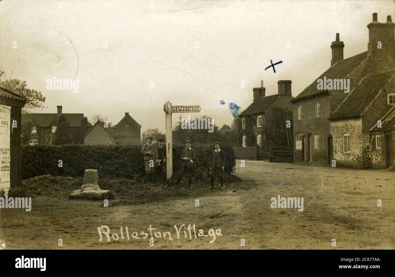 The Village, Rolleston, Newark, Nottinghamshire, England Stock Photo ...