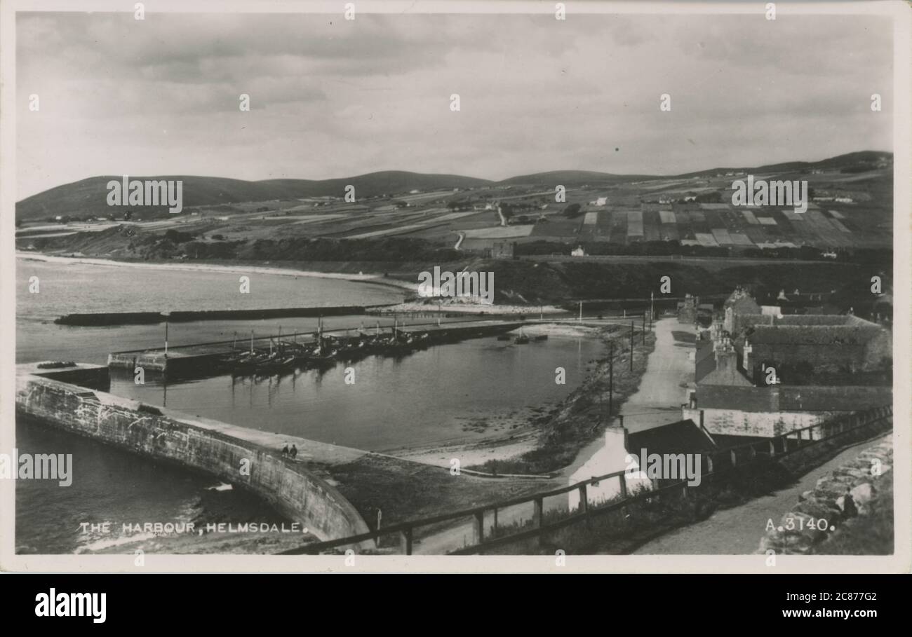 Scotland harbour 1920s hi-res stock photography and images - Alamy