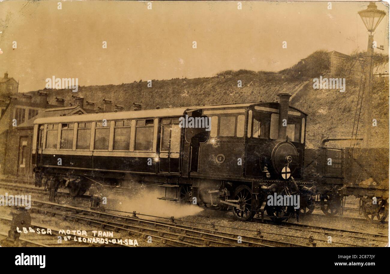London, Brighton & South Coast Railway Motor Train, St Leonard's on Sea ...