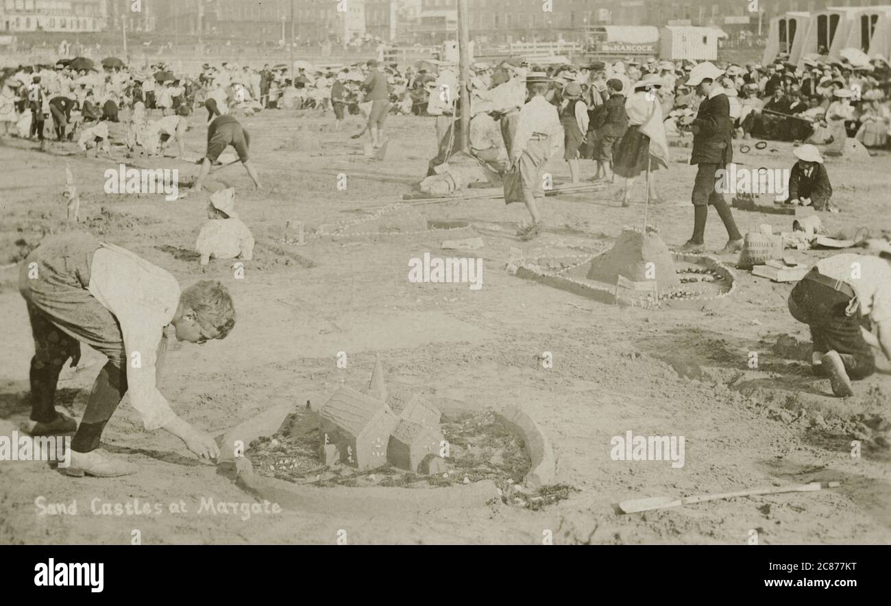 Sand Castles, Margate, Kent, England Stock Photo - Alamy