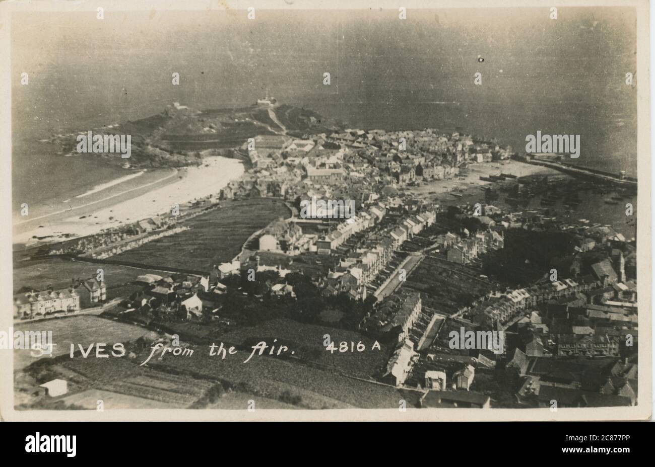 Aerial View, St Ives, Cornwall, England Stock Photo - Alamy