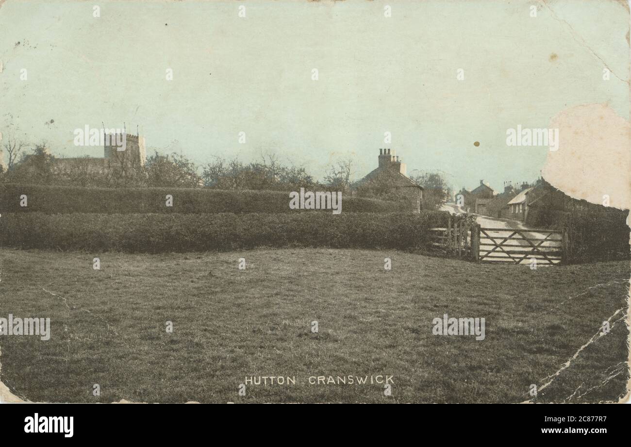 The Village, Hutton Cranswick, Driffield, Yorkshire, England Stock ...