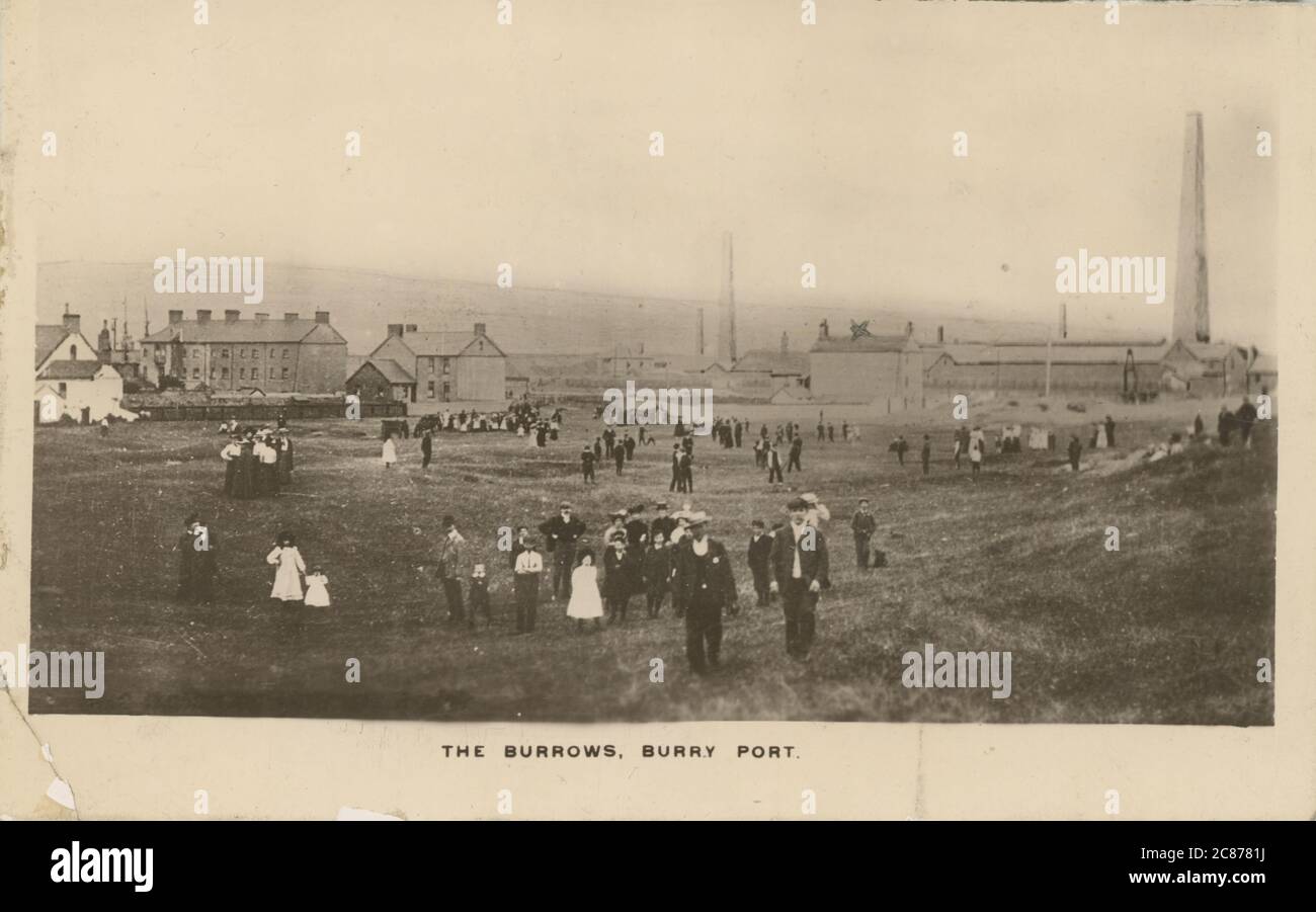 The Burrows, Burry Port, LlanelliÂ , Carmarthenshire, Wales Stock Photo ...