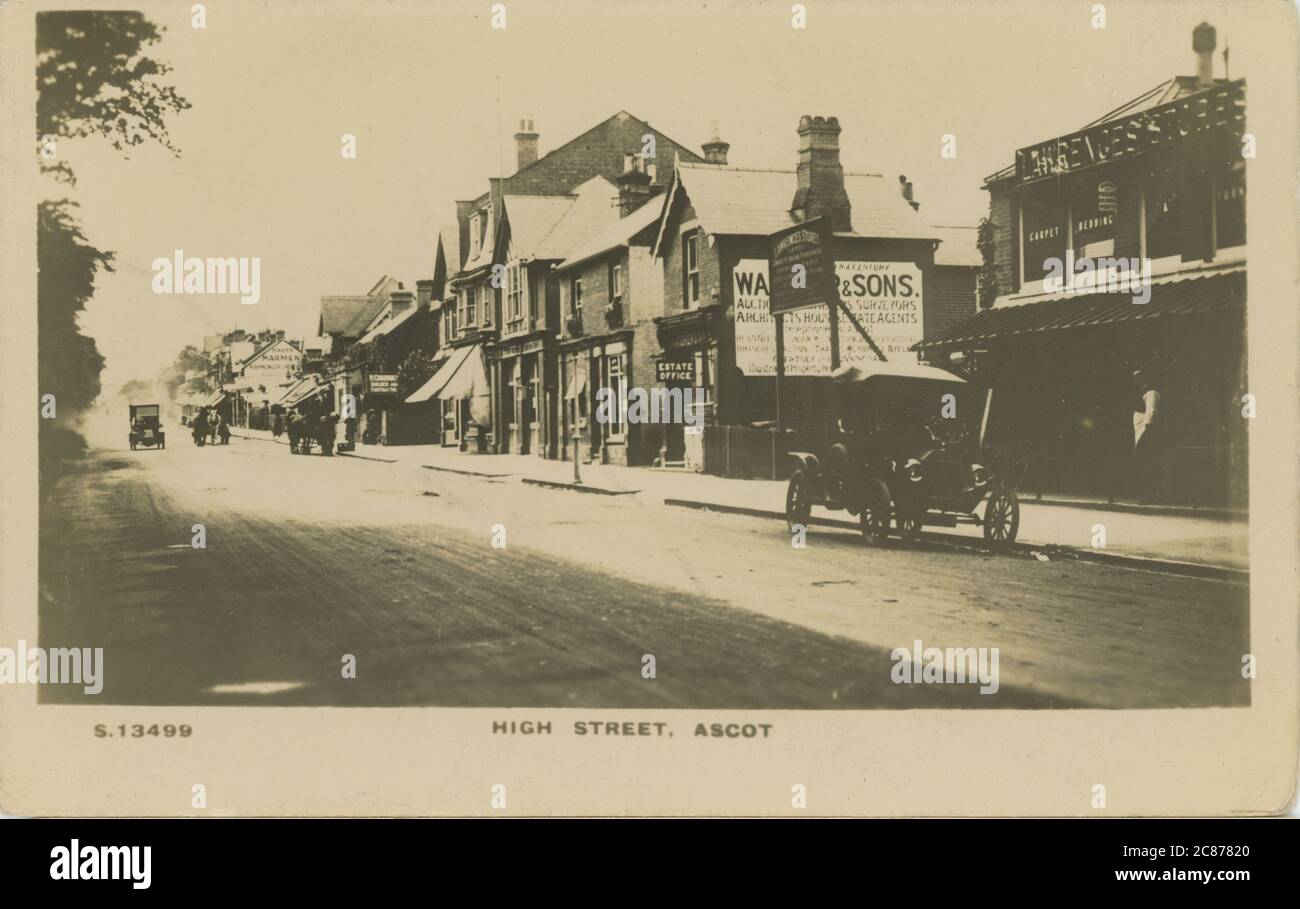 High Street, Ascot, Bracknell, Berkshire, England Stock Photo - Alamy