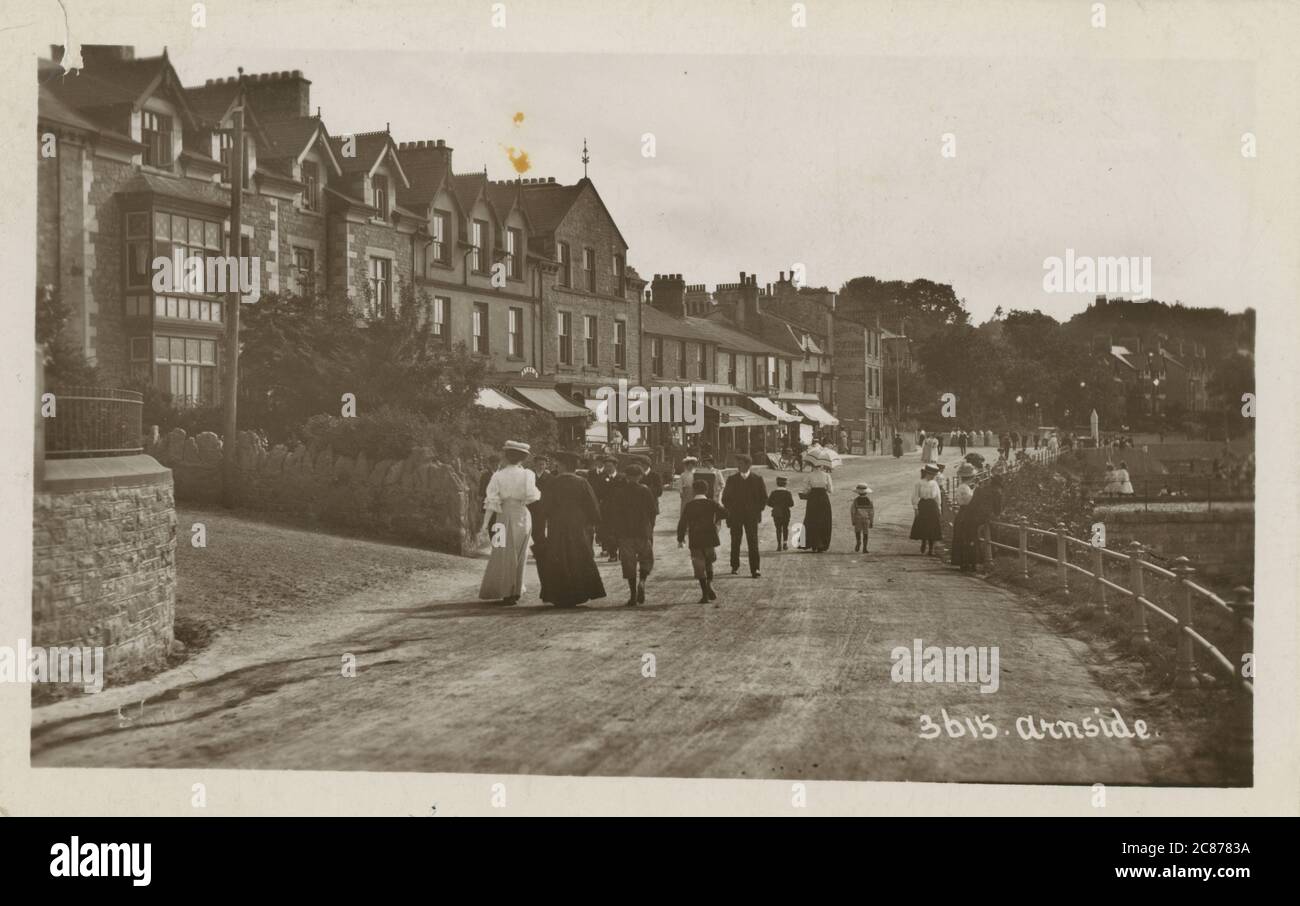 The Promenade, Arnside, Carnforth - Morecambe, Cumbria, England Stock ...