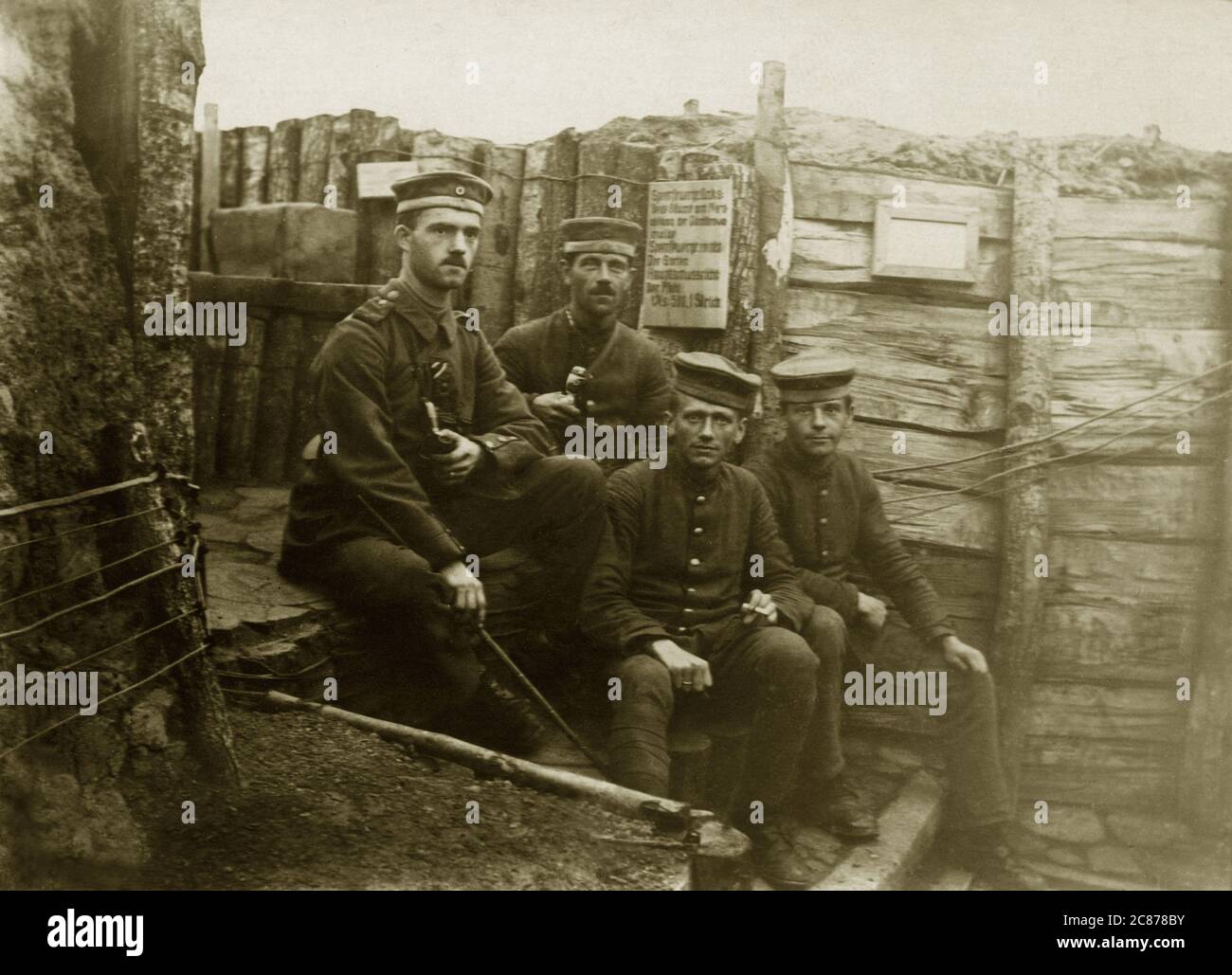 Ww1 german army trench sperrfeuer hi-res stock photography and images ...