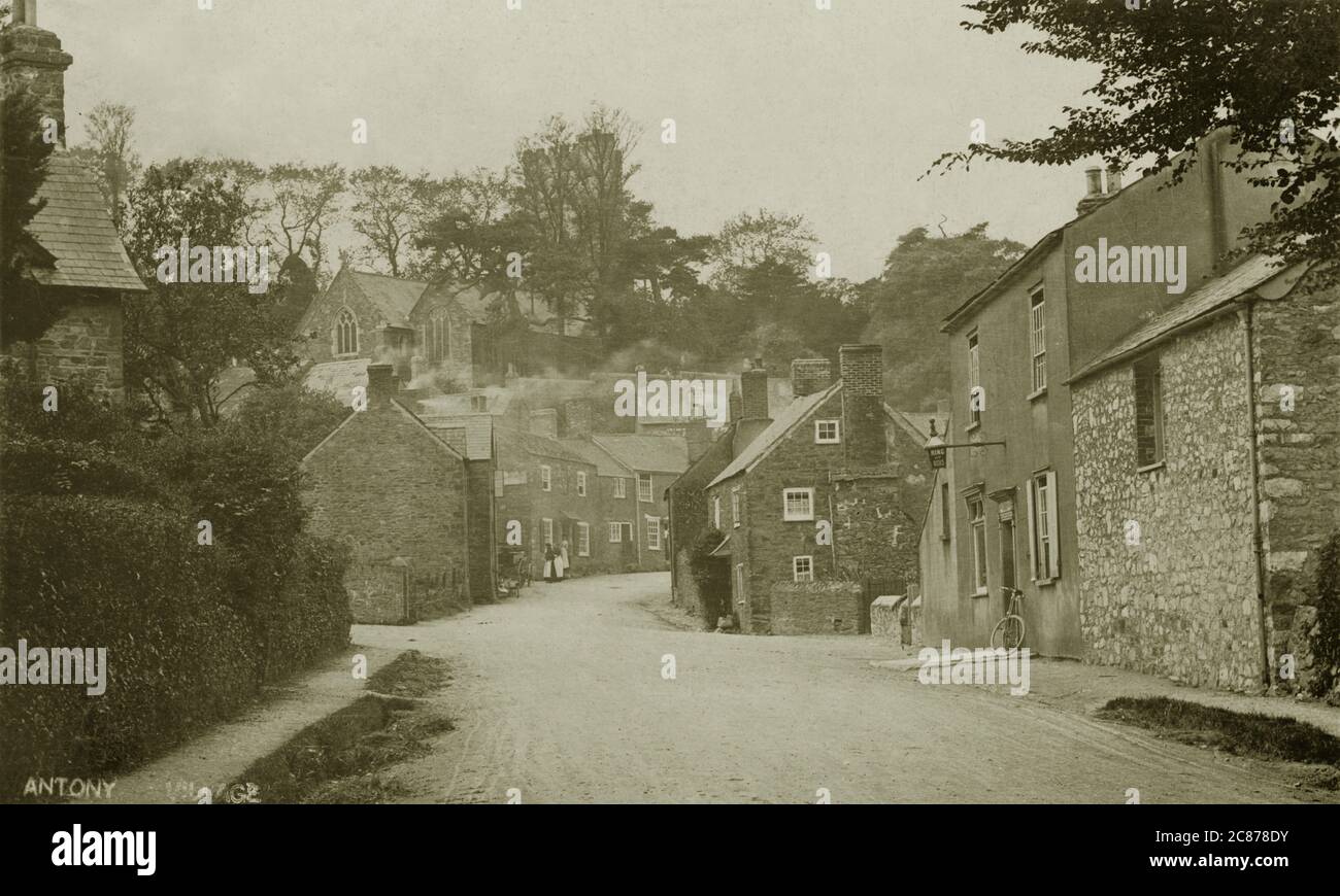 The Village - (Showing the Ring of Bells Inn, now the Carew Arms ...