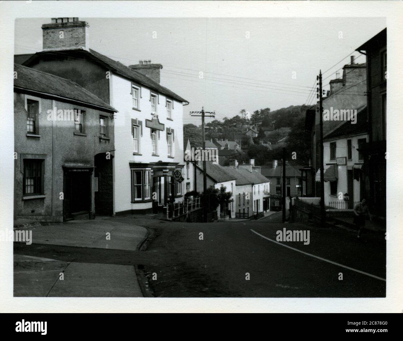 Bridge Street - (Showing the Emlyn Hotel, Newcastle Emlyn, Cenarth ...