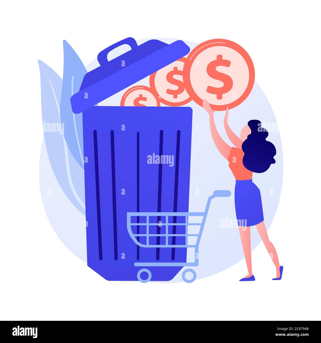 Money waste vector concept metaphor Stock Vector Image & Art - Alamy
