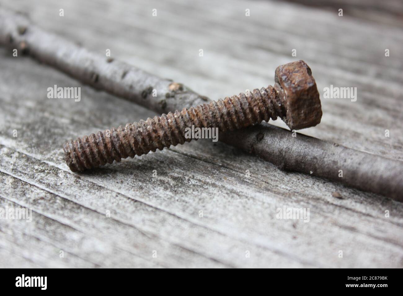 A very rusty and well worn construction screw Stock Photo - Alamy
