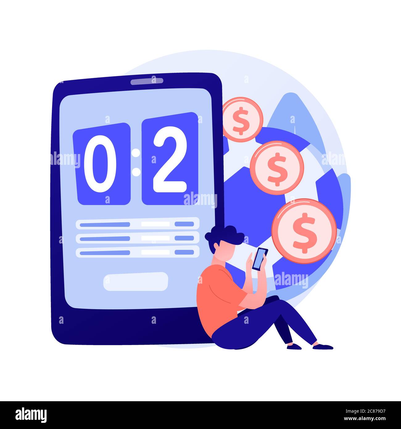 Sports betting isolated concept Stock Vector Images - Alamy
