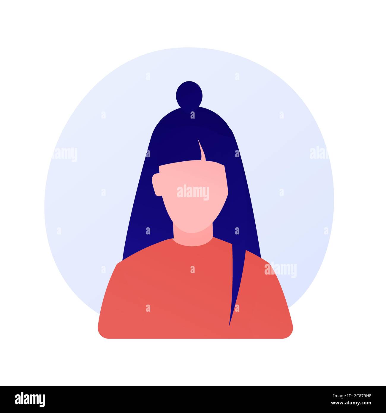 Young faceless woman portrait vector concept metaphor Stock Vector ... Young faceless woman portrait vector concept metaphor Stock Vector ...
