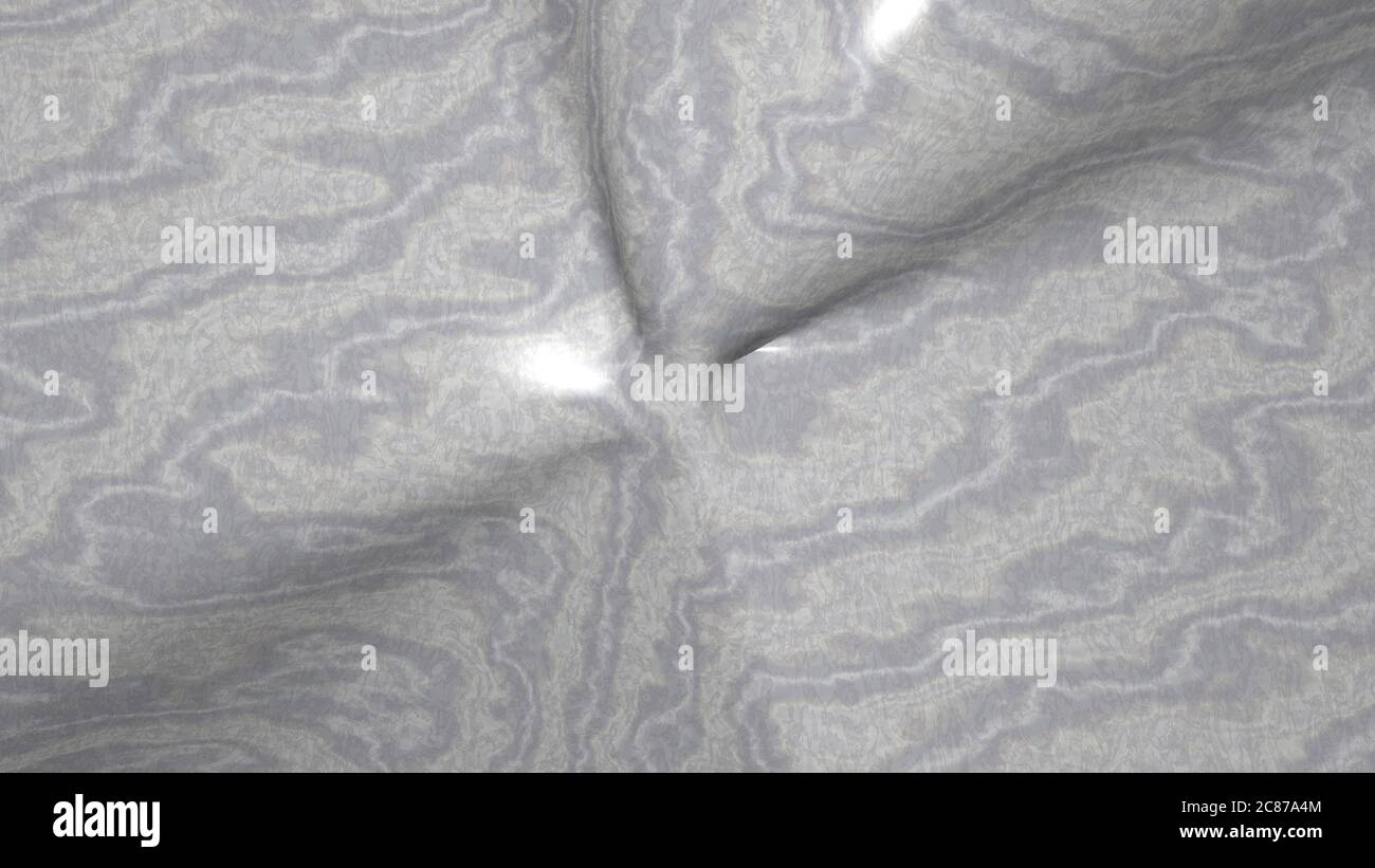 3D illustration of a geometrical shape of STONE color on a white ...