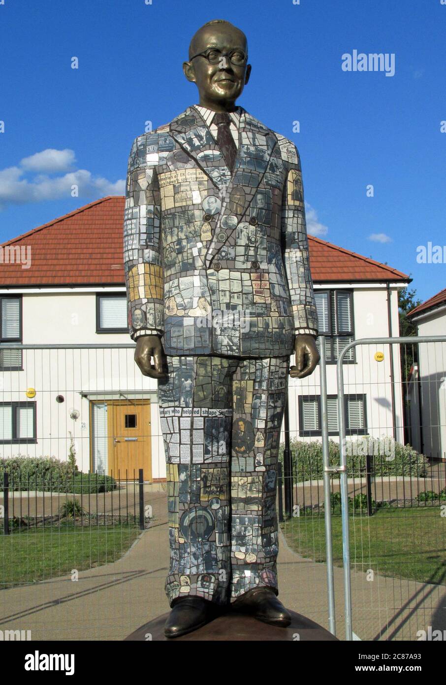 commemorative bronze sculpture in memory of Eric Cole founder of the ...