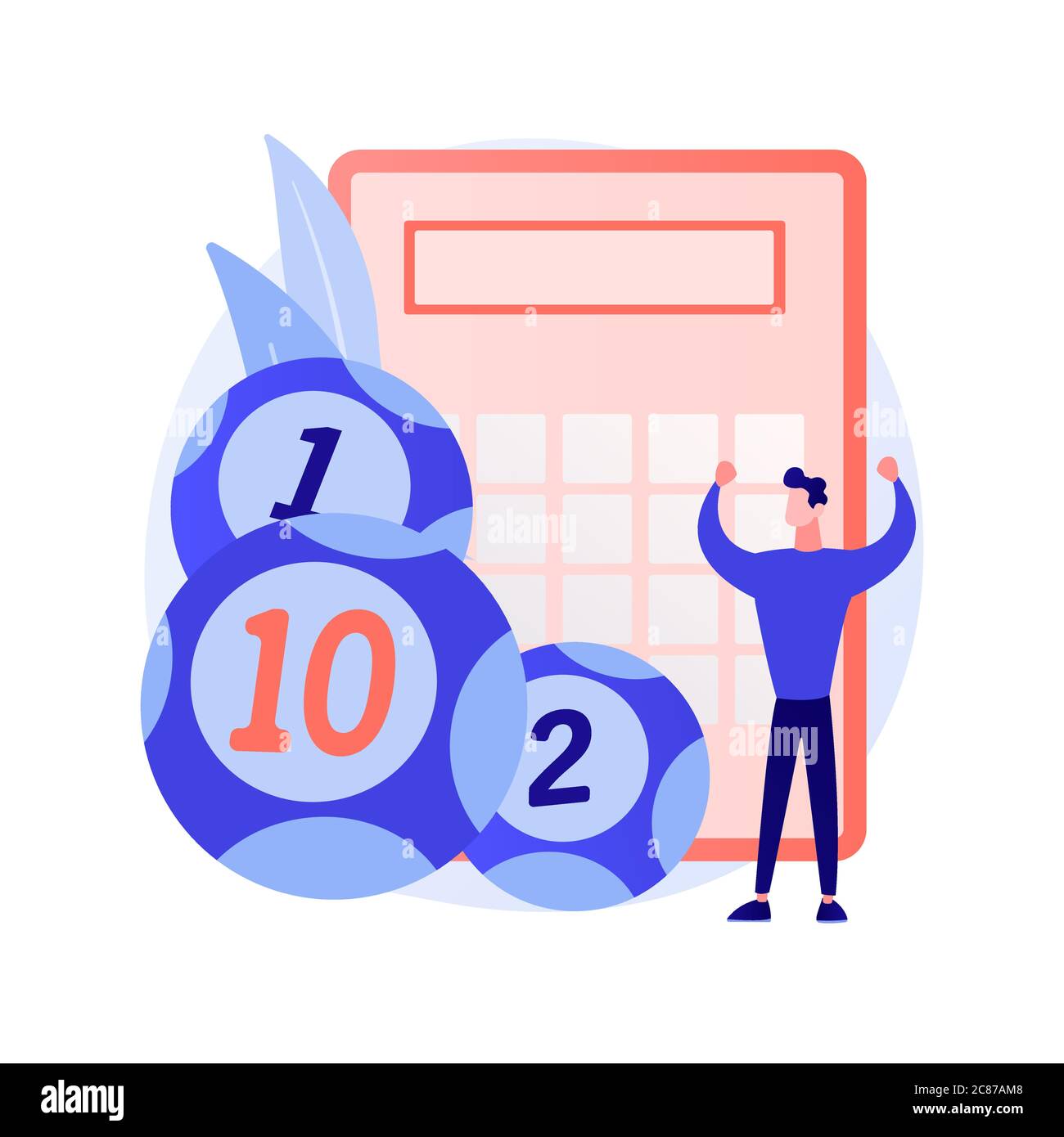 Lottery ticket flat white Cut Out Stock Images & Pictures - Alamy