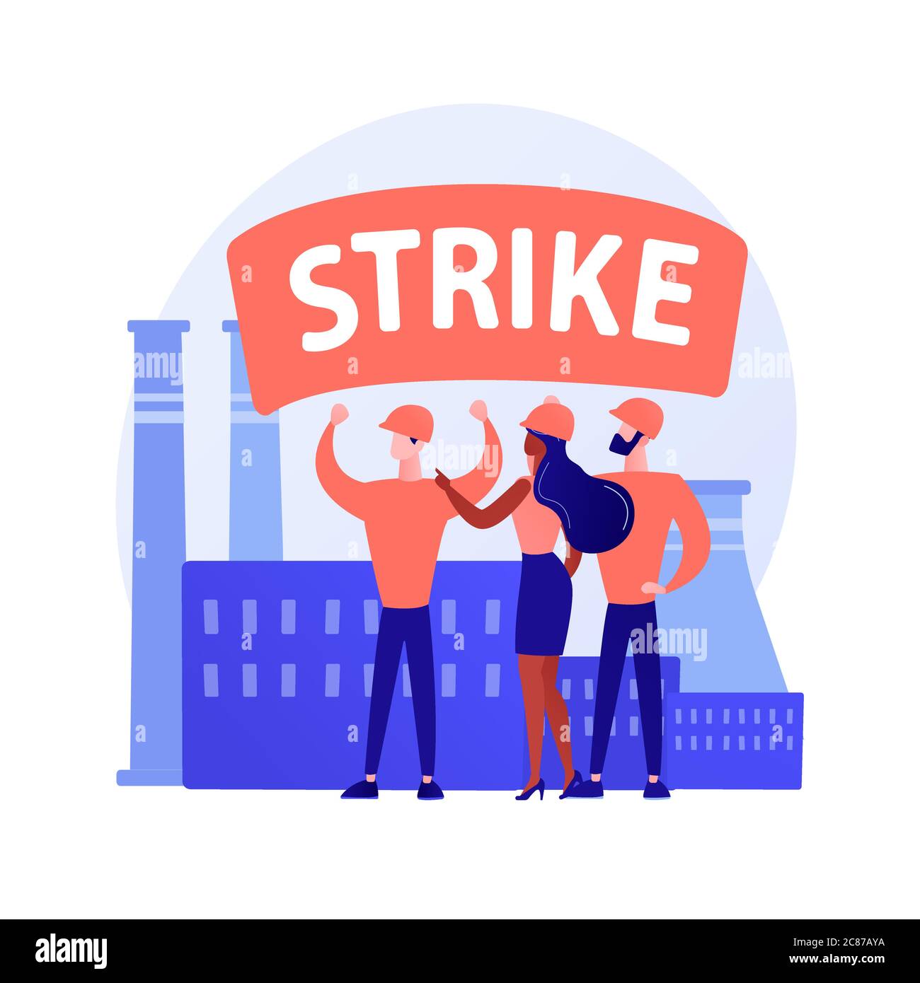 Strike industrial action picket Stock Vector Images - Alamy