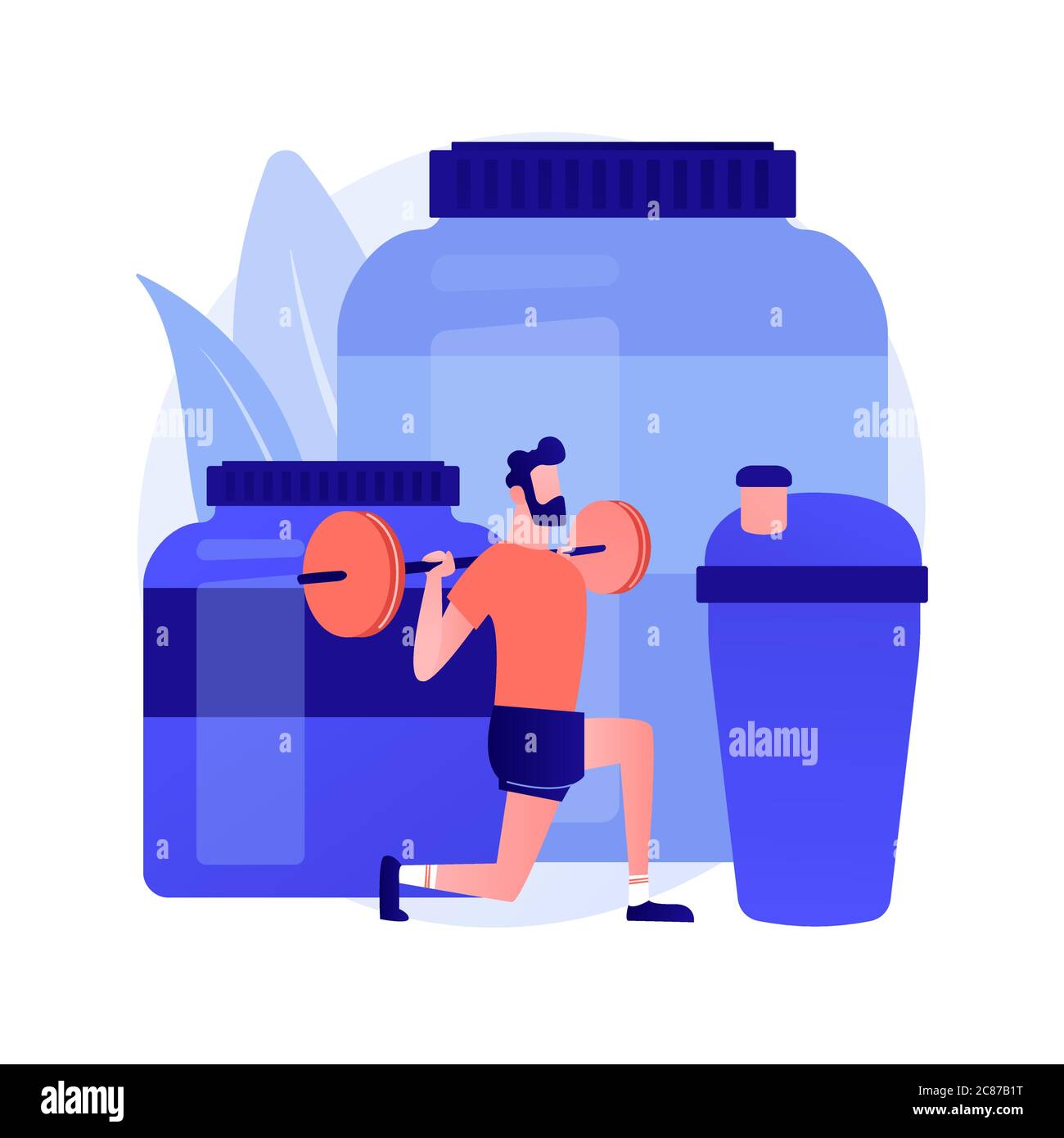 Body nutrition sport cartoon Cut Out Stock Images & Pictures - Alamy