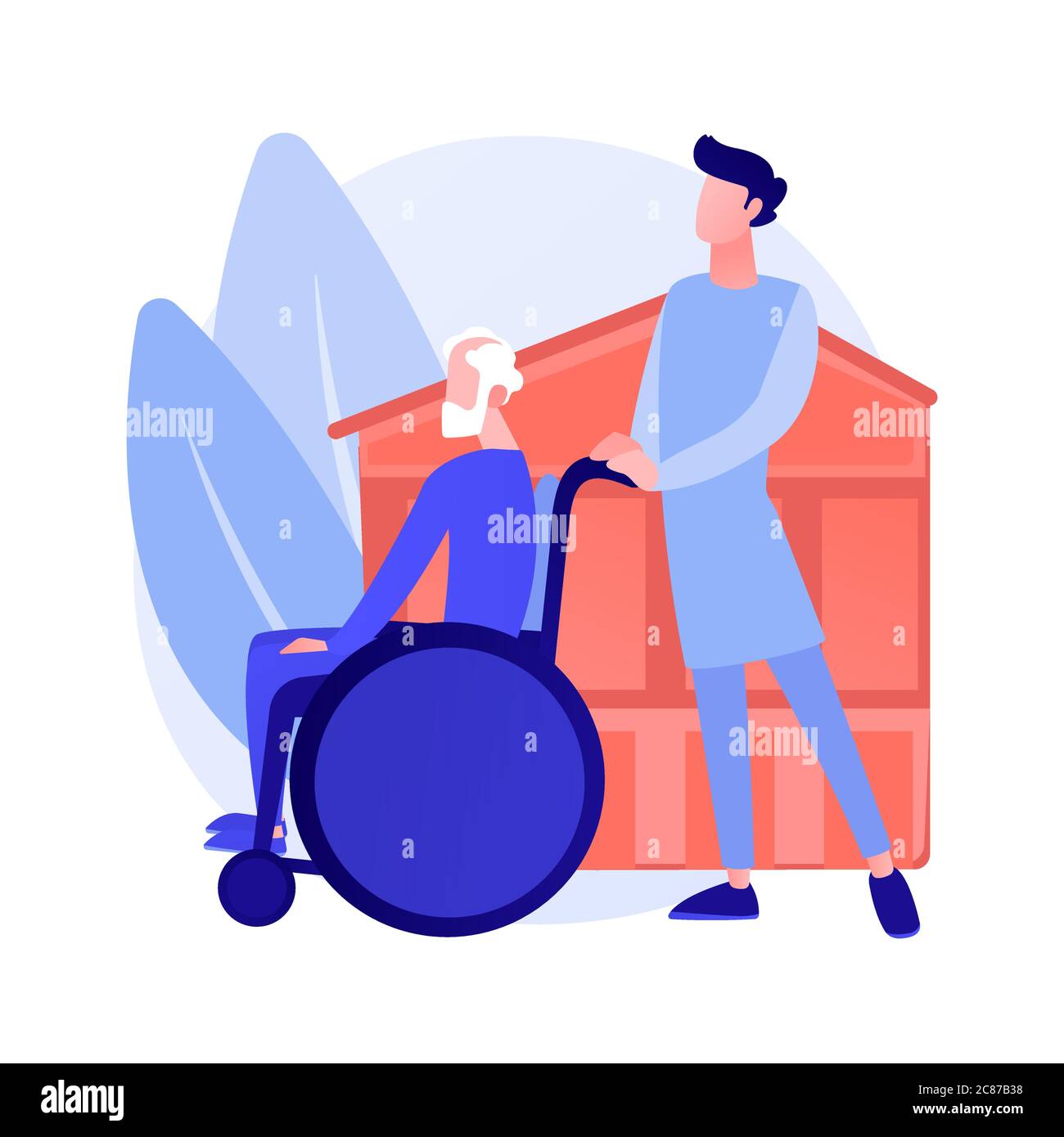 Nursing home senior nurse Stock Vector Images - Alamy