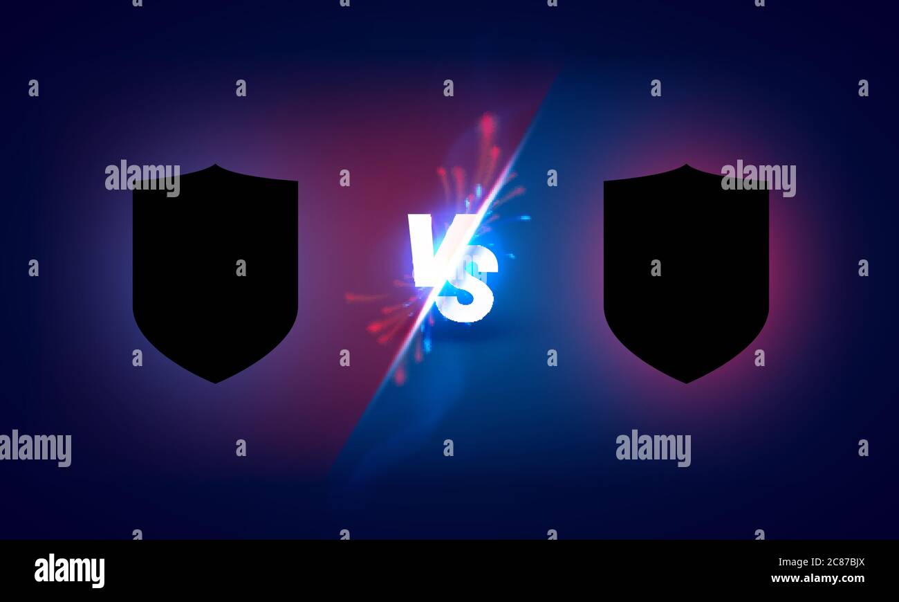 Versus game cover, banner sport vs, team concept. Vector illustration ...