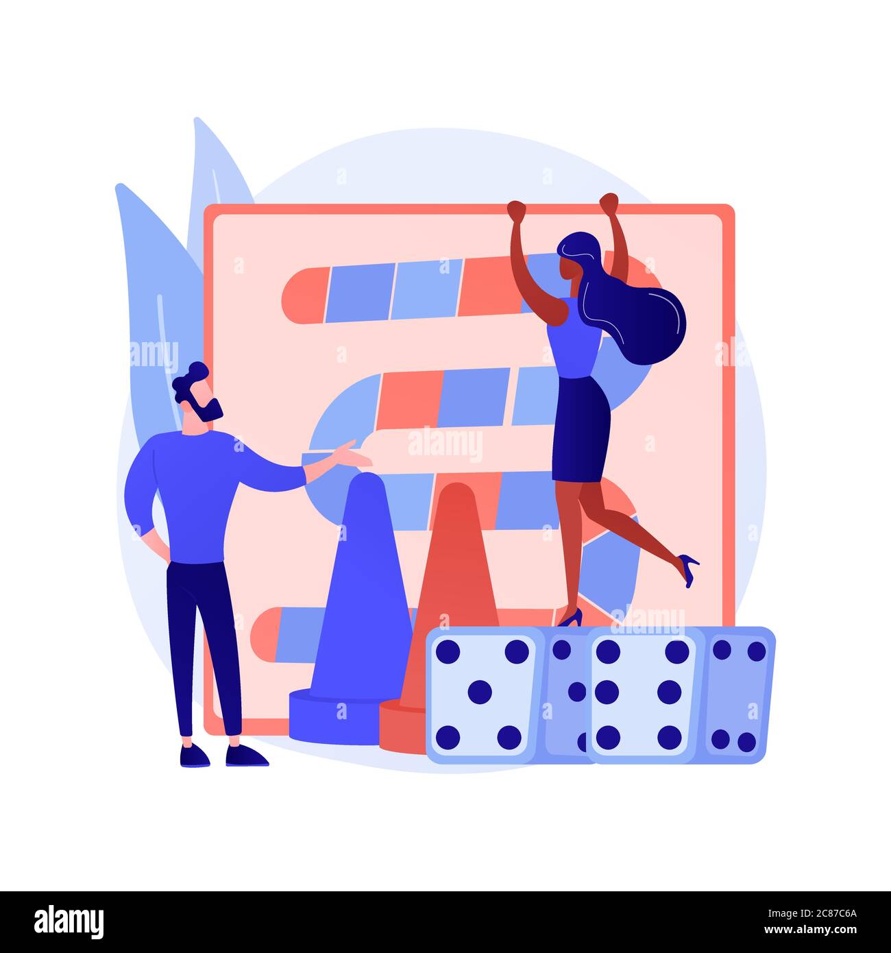 Man woman board game Stock Vector Images - Alamy