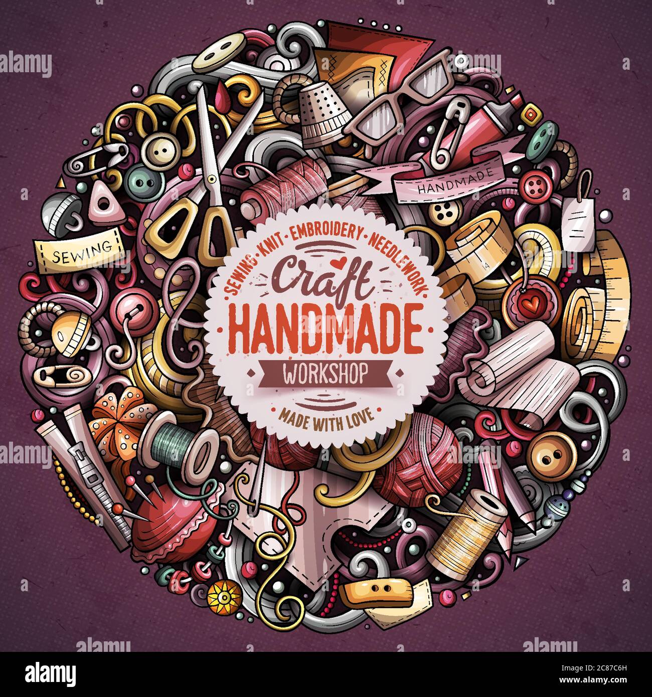 Cartoon vector doodles Handmade illustration Stock Vector Image & Art ...